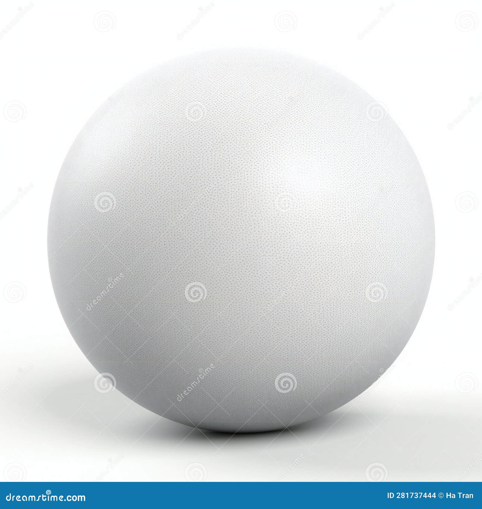 A White Sphere Isolated on White Background in Studio Stock ...