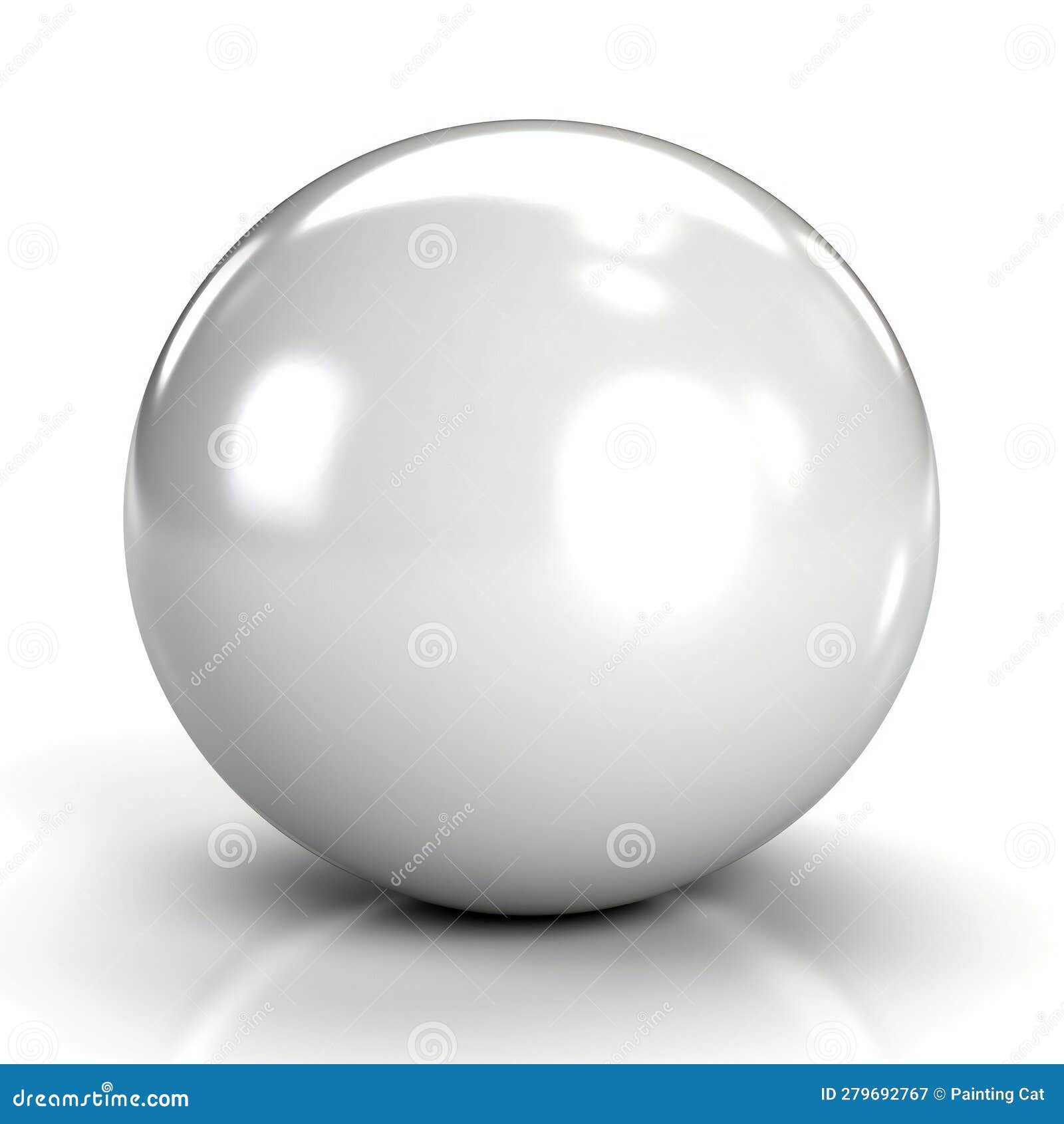 White Sphere on a White Background Stock Illustration - Illustration of ...