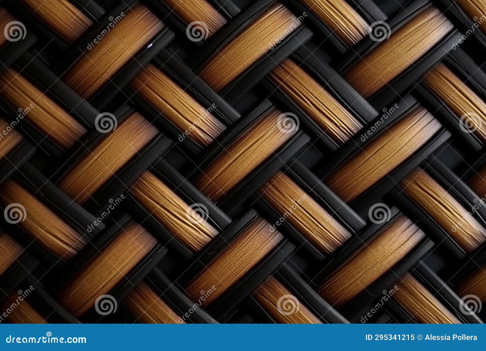An Illustration of Wicker Pattern or Texture, Wood Background Stock ...