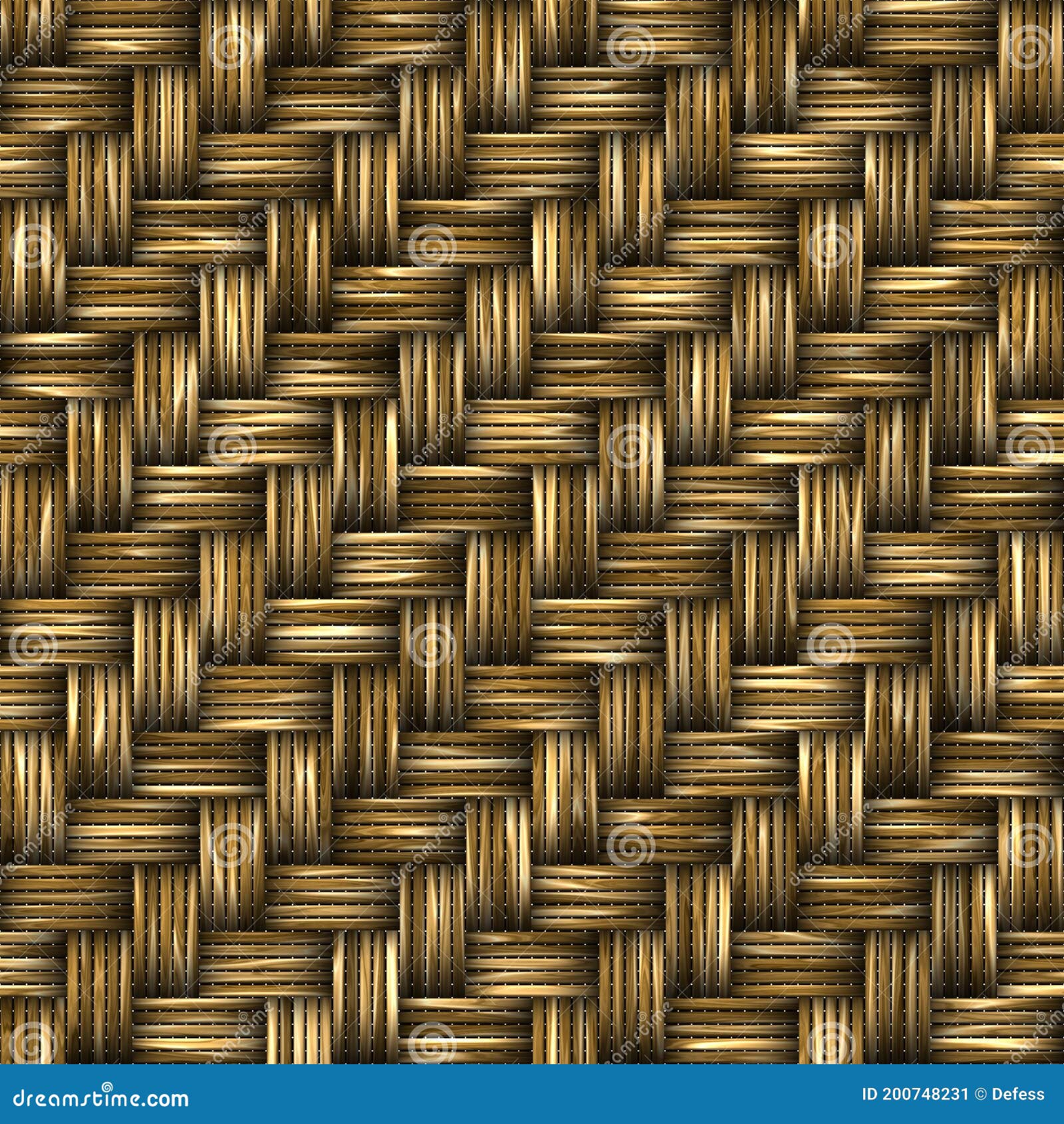 Illustration of a Wicker Texture Close Up. Stock Illustration ...