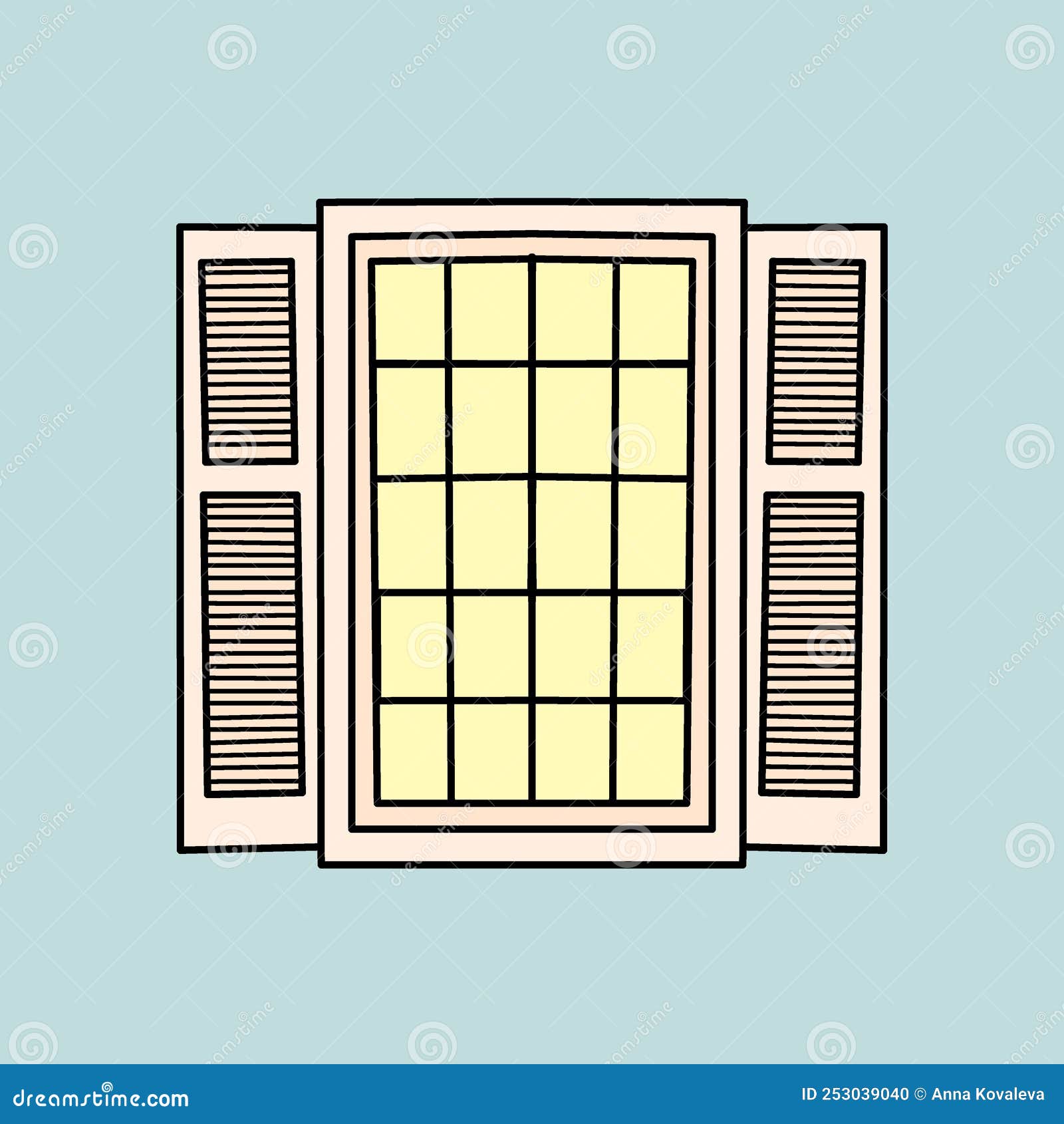 Illustration of the Window. Schematic Representation of the Window. a ...
