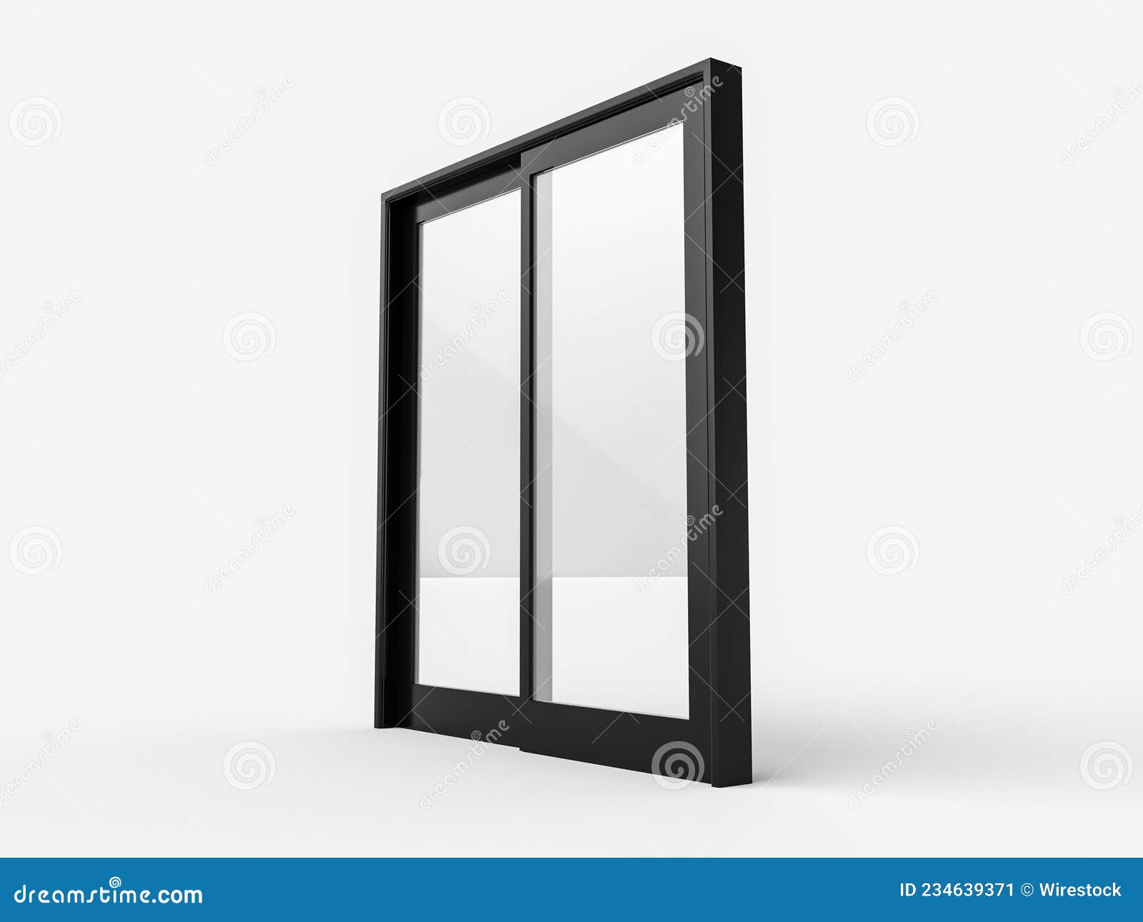 Illustration of a Window on a White Background Stock Illustration ...