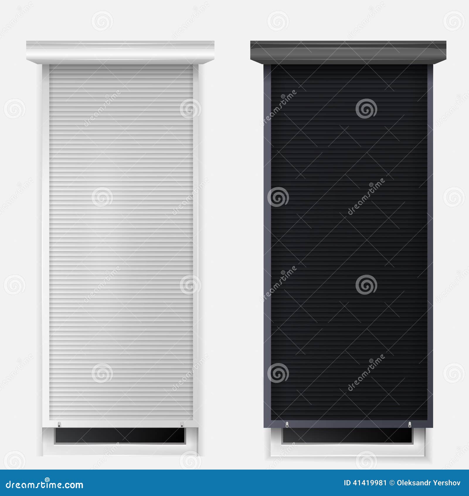 Illustration of Windows with Louvers Stock Vector - Illustration of ...