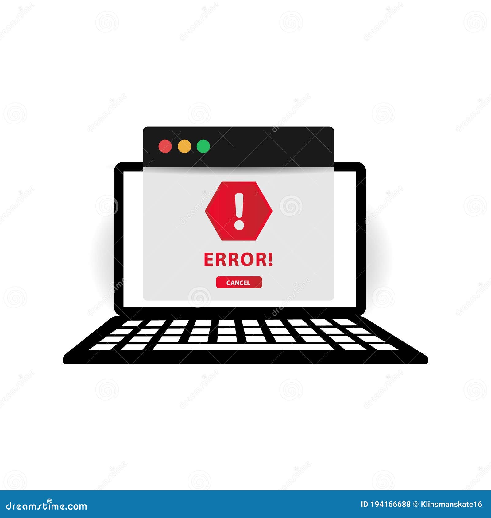 Illustration Windows Operation System Error Warning Design Stock ...