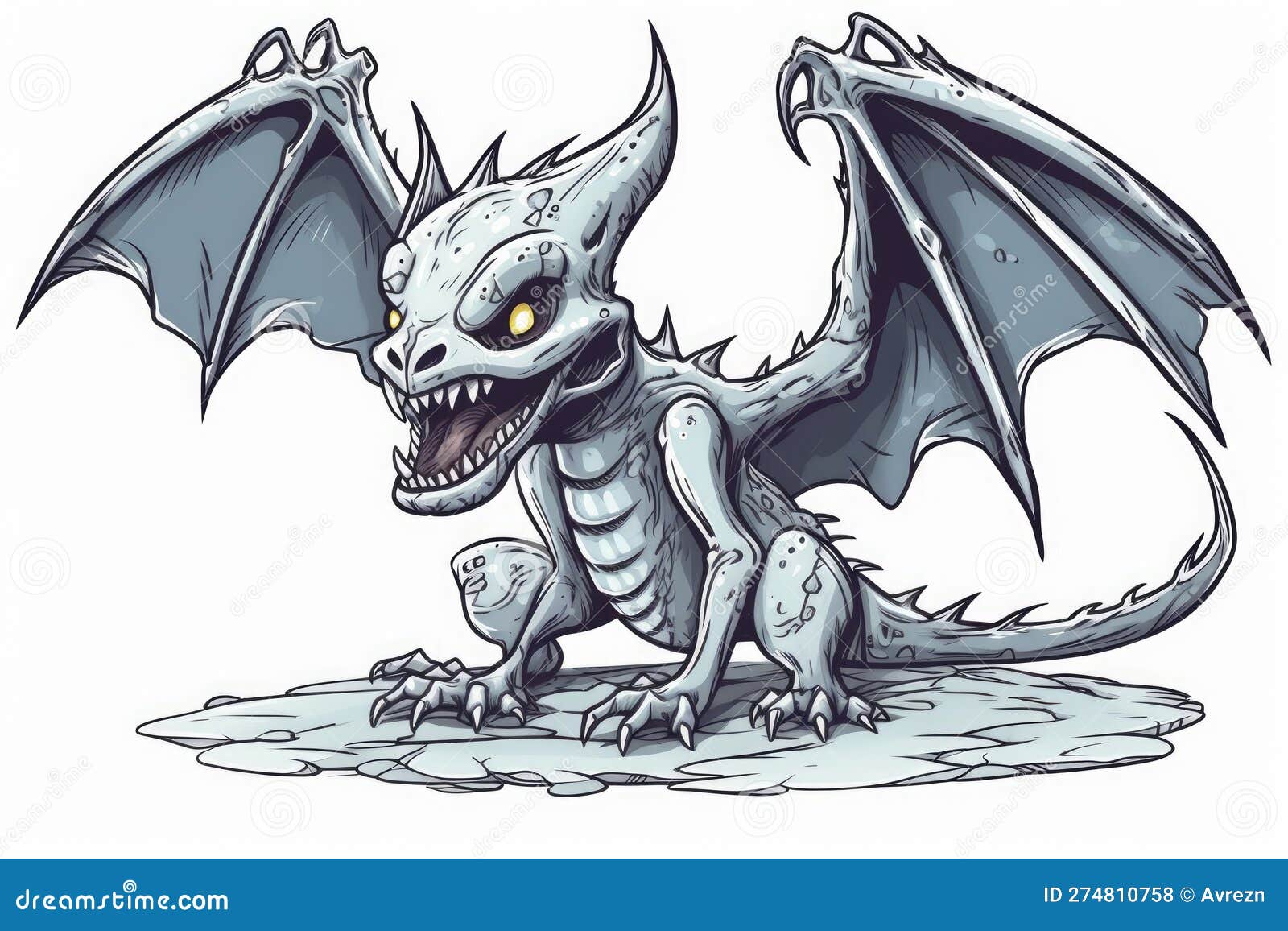 Undead Dragon And Skeleton Rider Royalty-Free Stock Photography ...