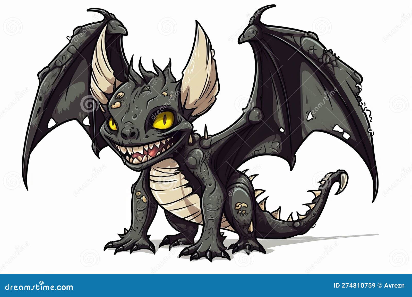 Scary Cartoon Dragon
