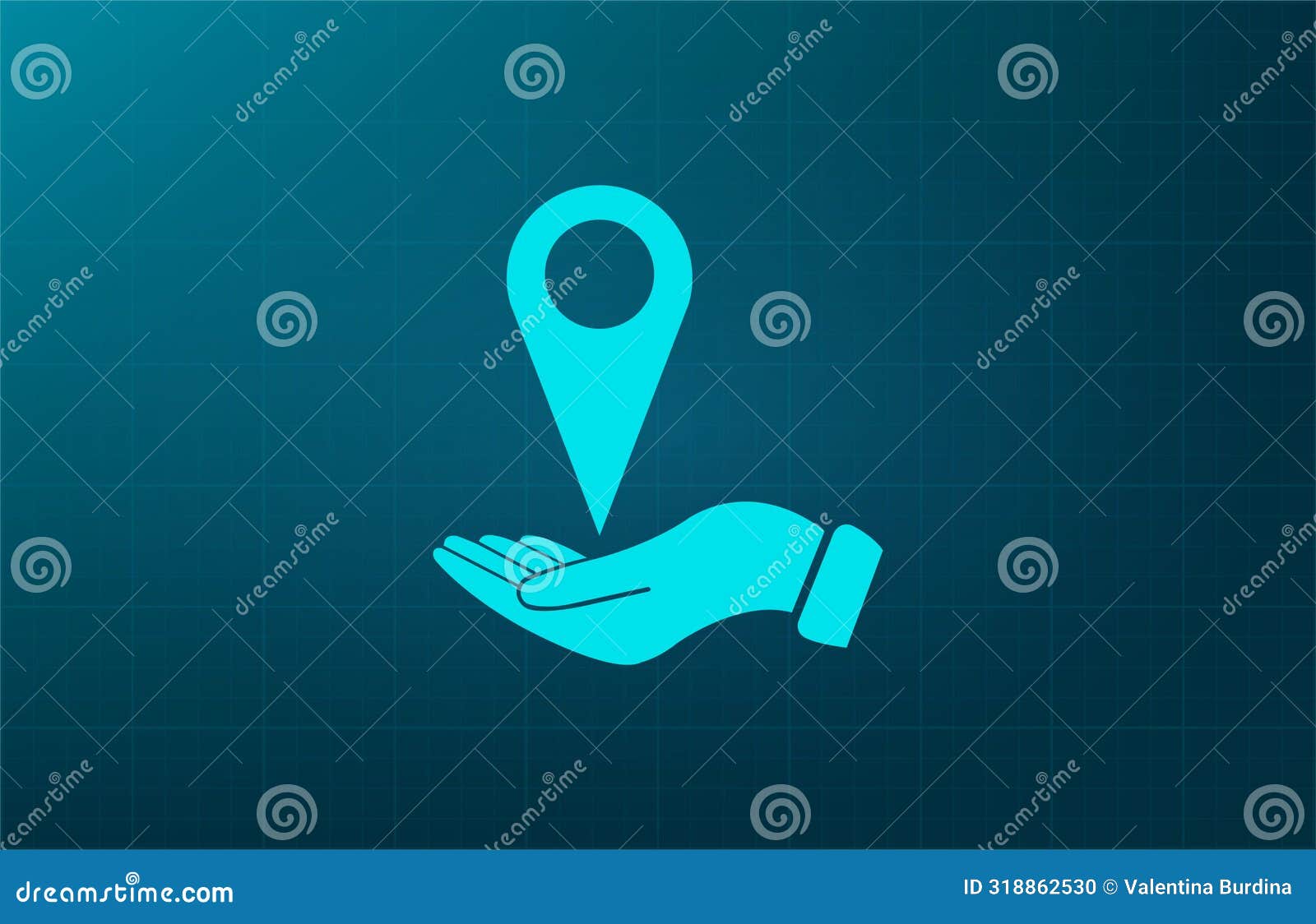 Vector Illustration, Blue Background Stock Vector - Illustration of ...