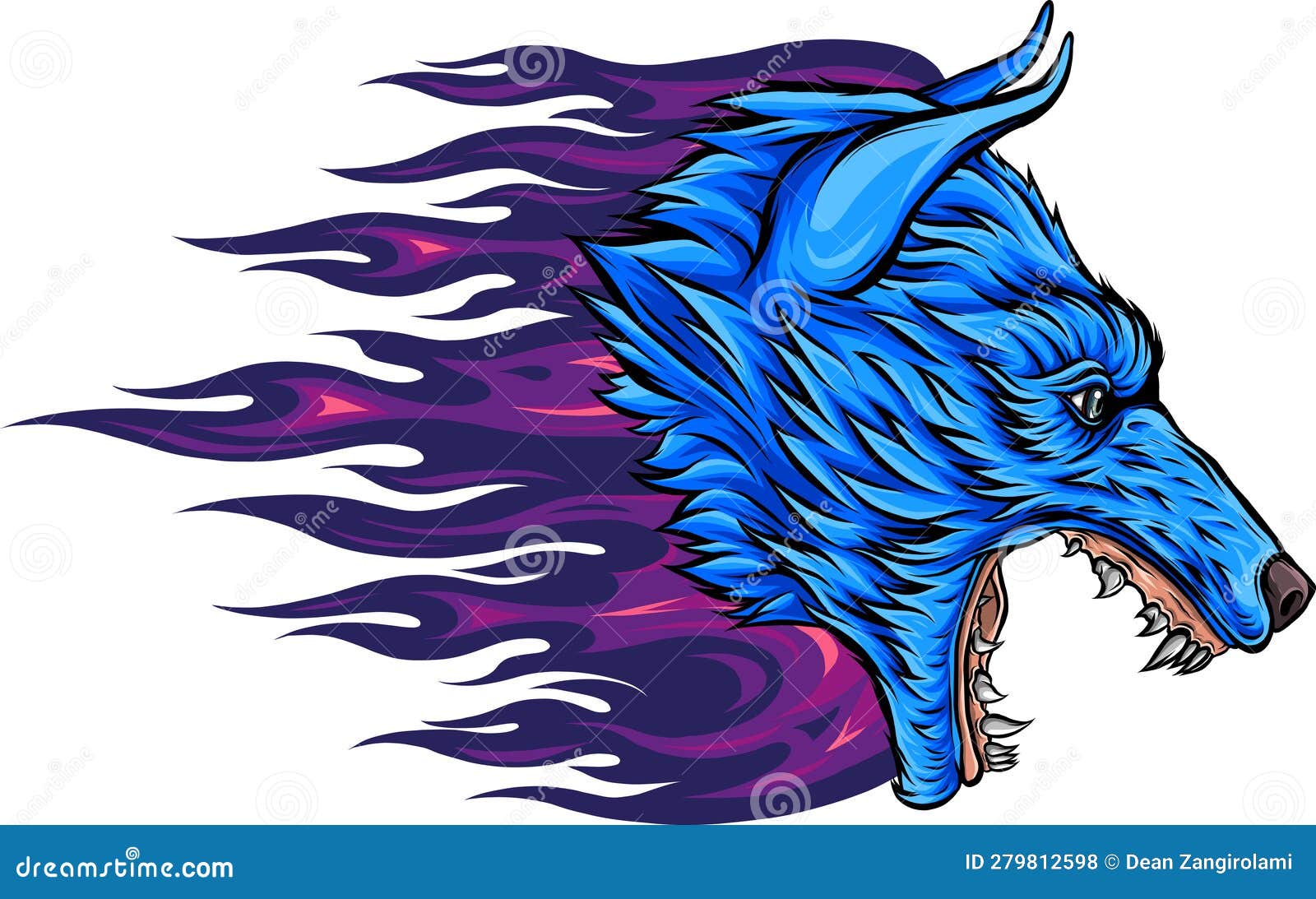 Wolfpack Design Silhouette Emblem Symbol Vector Illustration ...