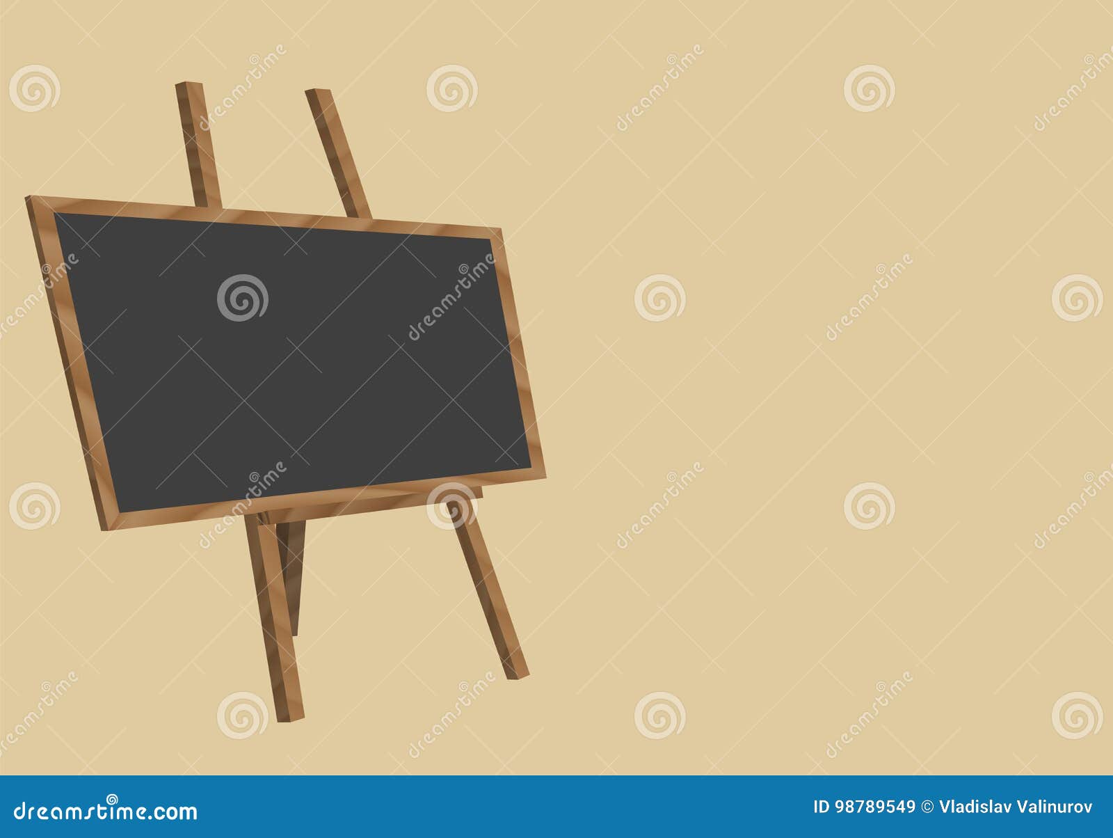 Illustration of Realistic Wooden Board for Restaurant Menu Stock ...