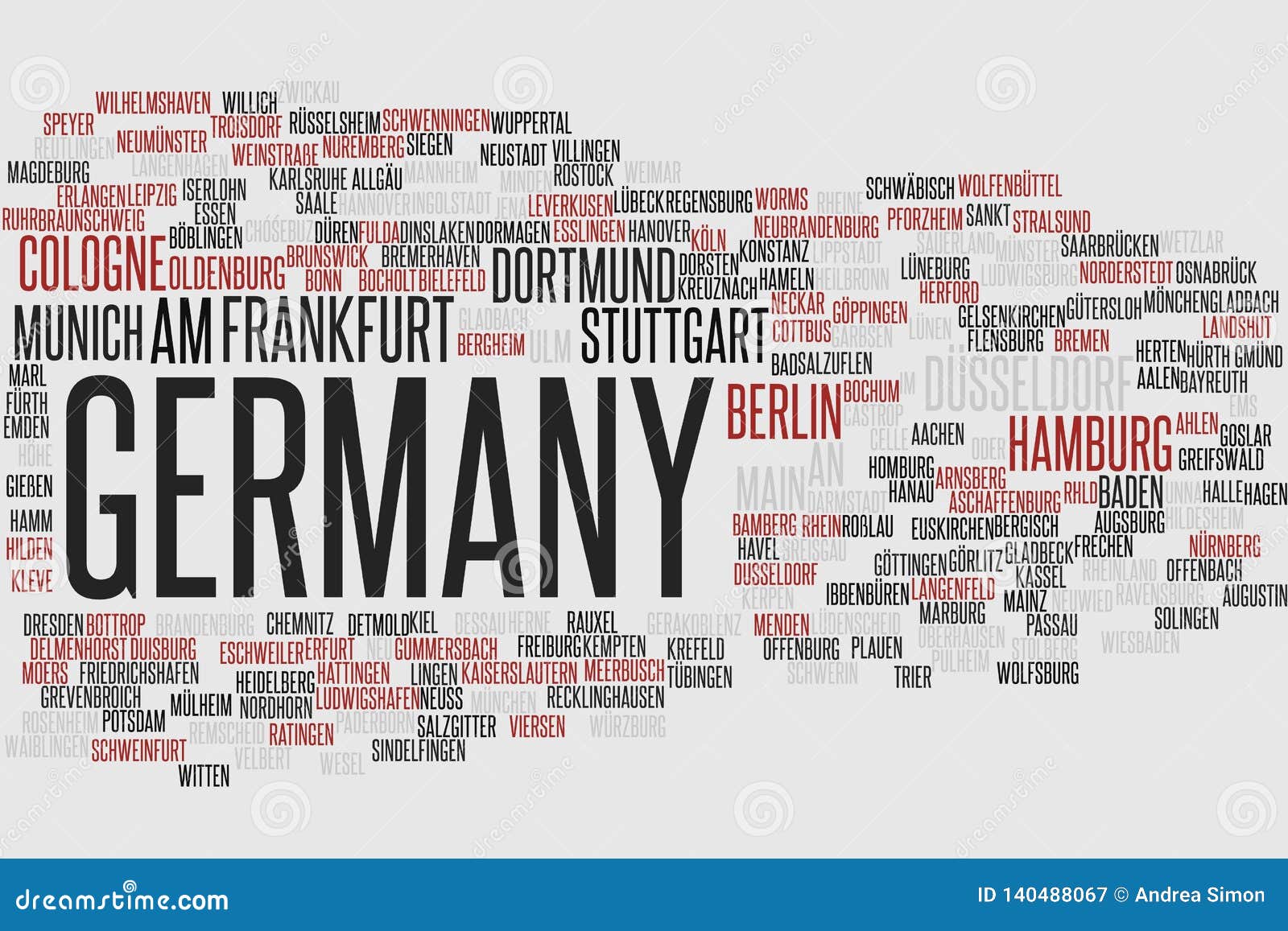 Germany word cloud stock illustration. Illustration of cloud - 140488067