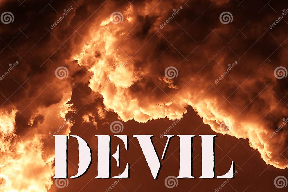 Illustration of word devil stock image. Image of word - 256792849