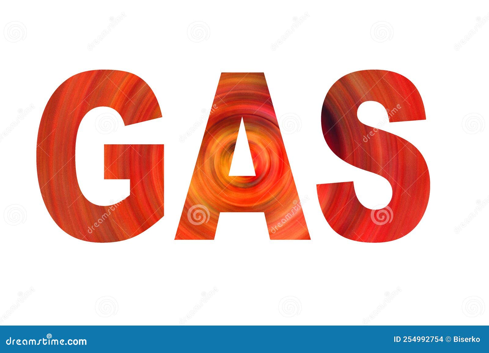 Illustration of the Word `gas` Stock Illustration - Illustration of ...