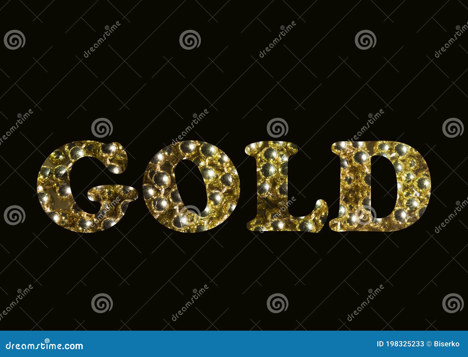 Illustration of the Word `gold` Stock Illustration - Illustration of ...