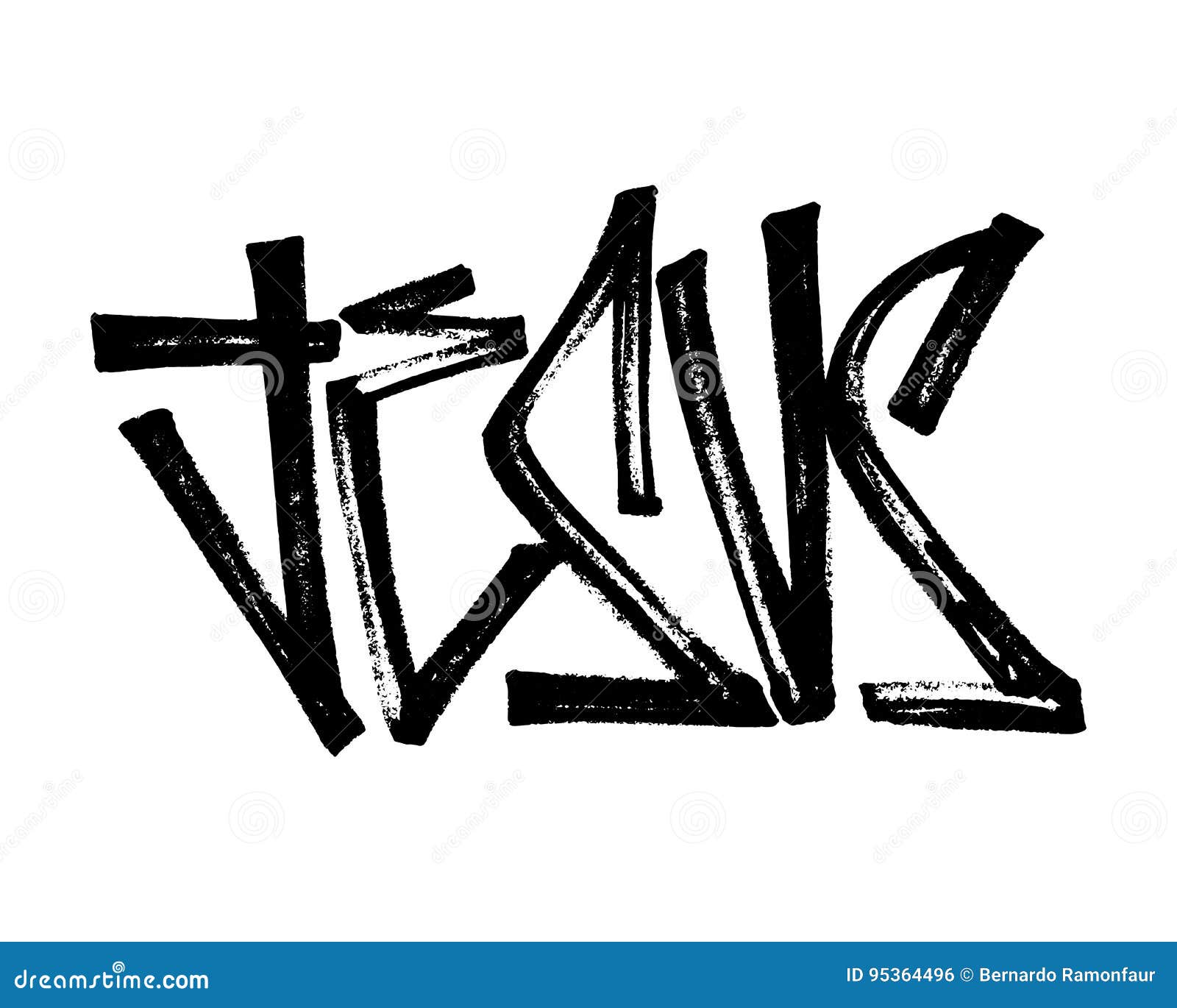 The Word Jesus In Graffiti