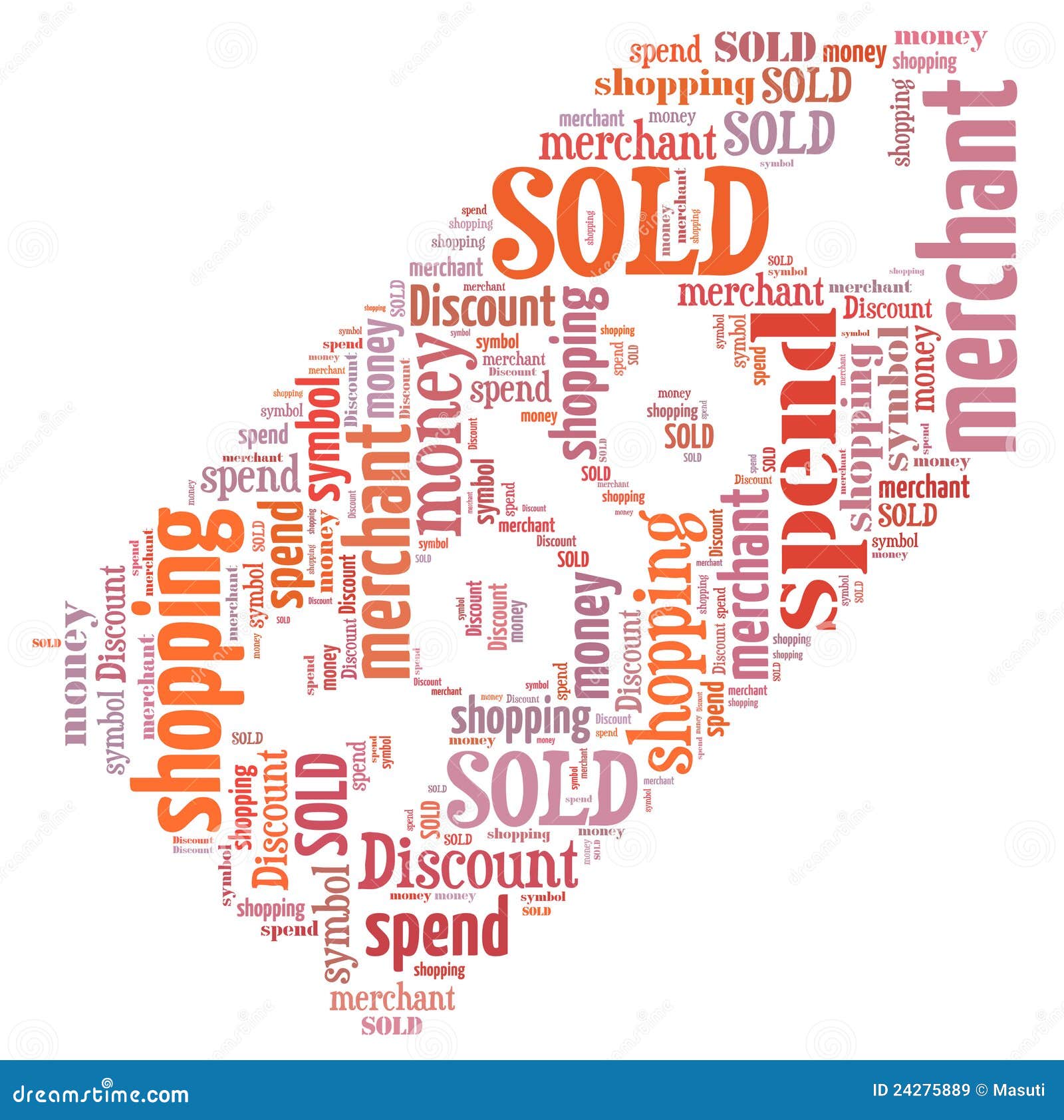Illustration Word of Sold Tag Stock Illustration - Illustration of sale ...