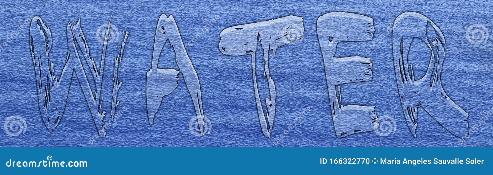 Water title stock illustration. Illustration of blue - 166322770