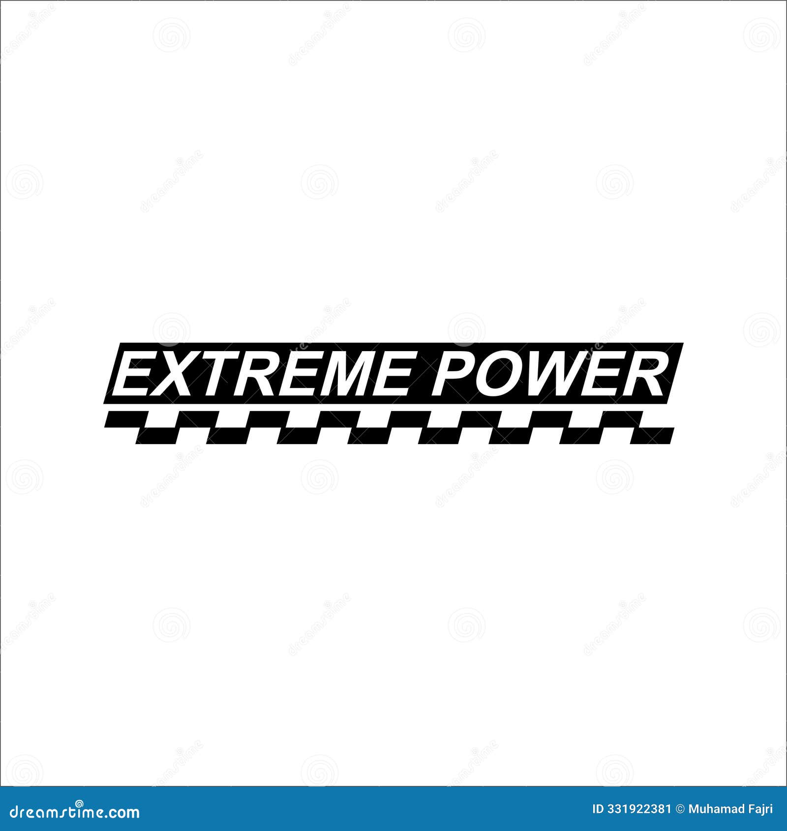 Illustration of the Words Extreme Power Stock Vector - Illustration of ...