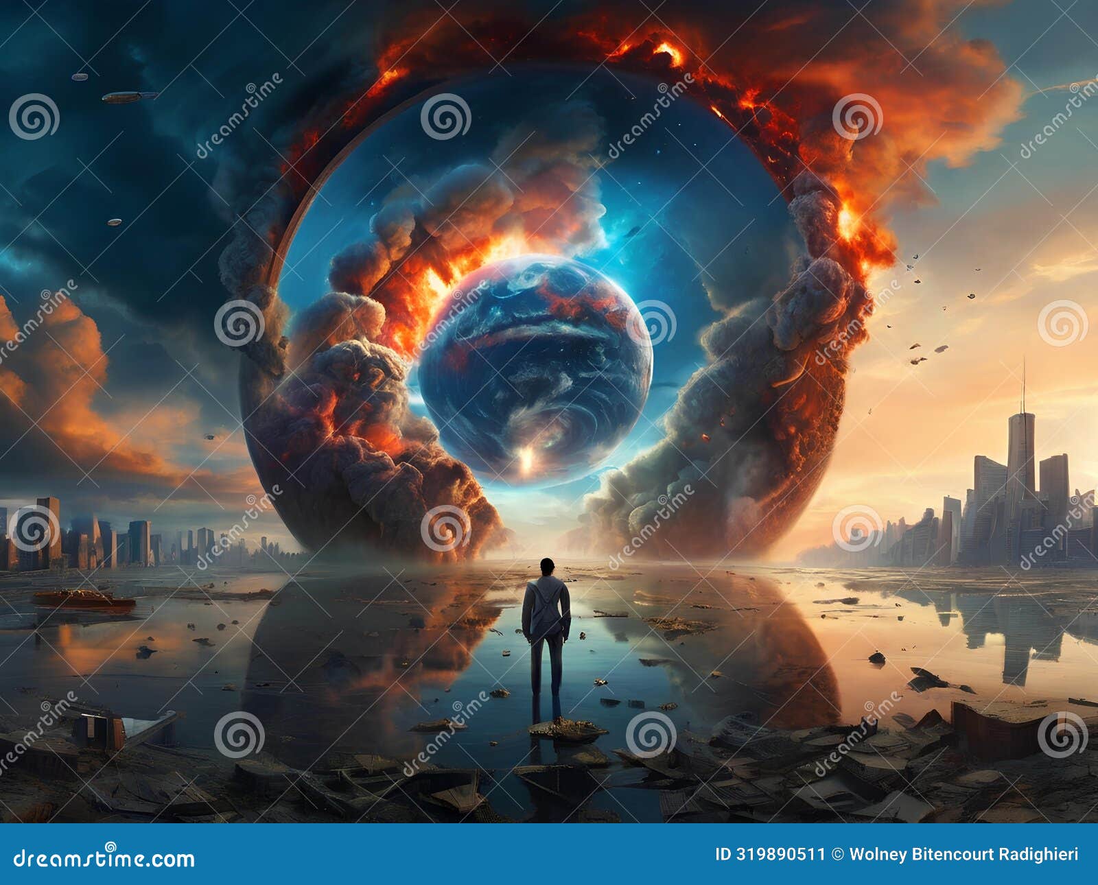 Illustration of a World within Another World 1 Stock Illustration ...