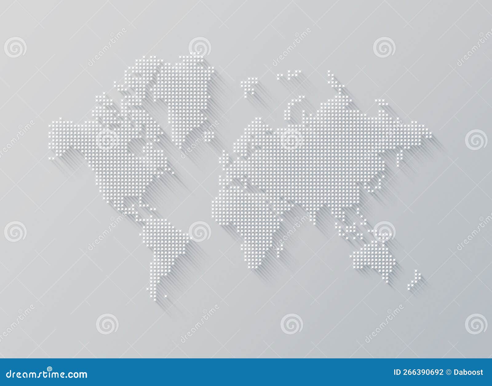 Illustration of a World Map Made of Stars on a White Background Stock ...