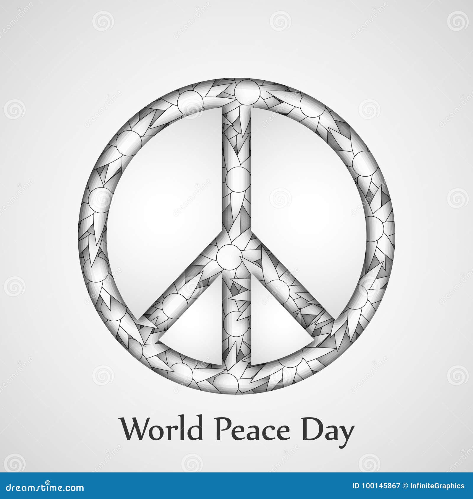 Illustration of World Peace Day Background Stock Vector - Illustration ...