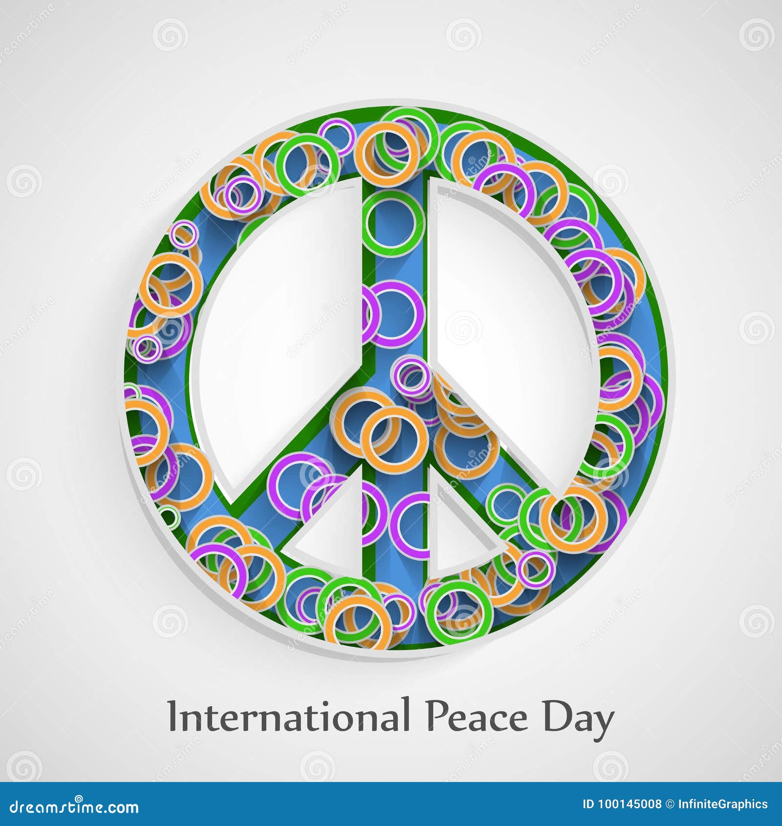 Illustration of World Peace Day Background Stock Vector - Illustration ...