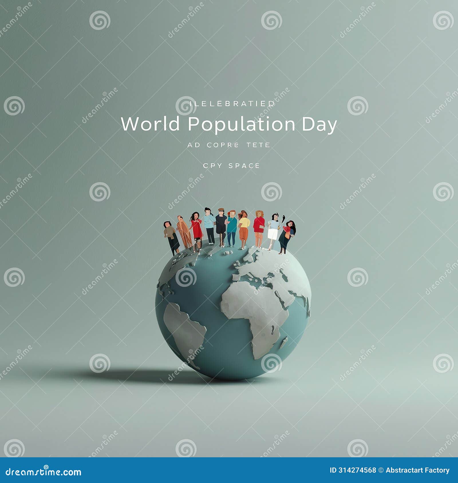 Illustration of World Population Day Concept, 11July. Explosion of ...