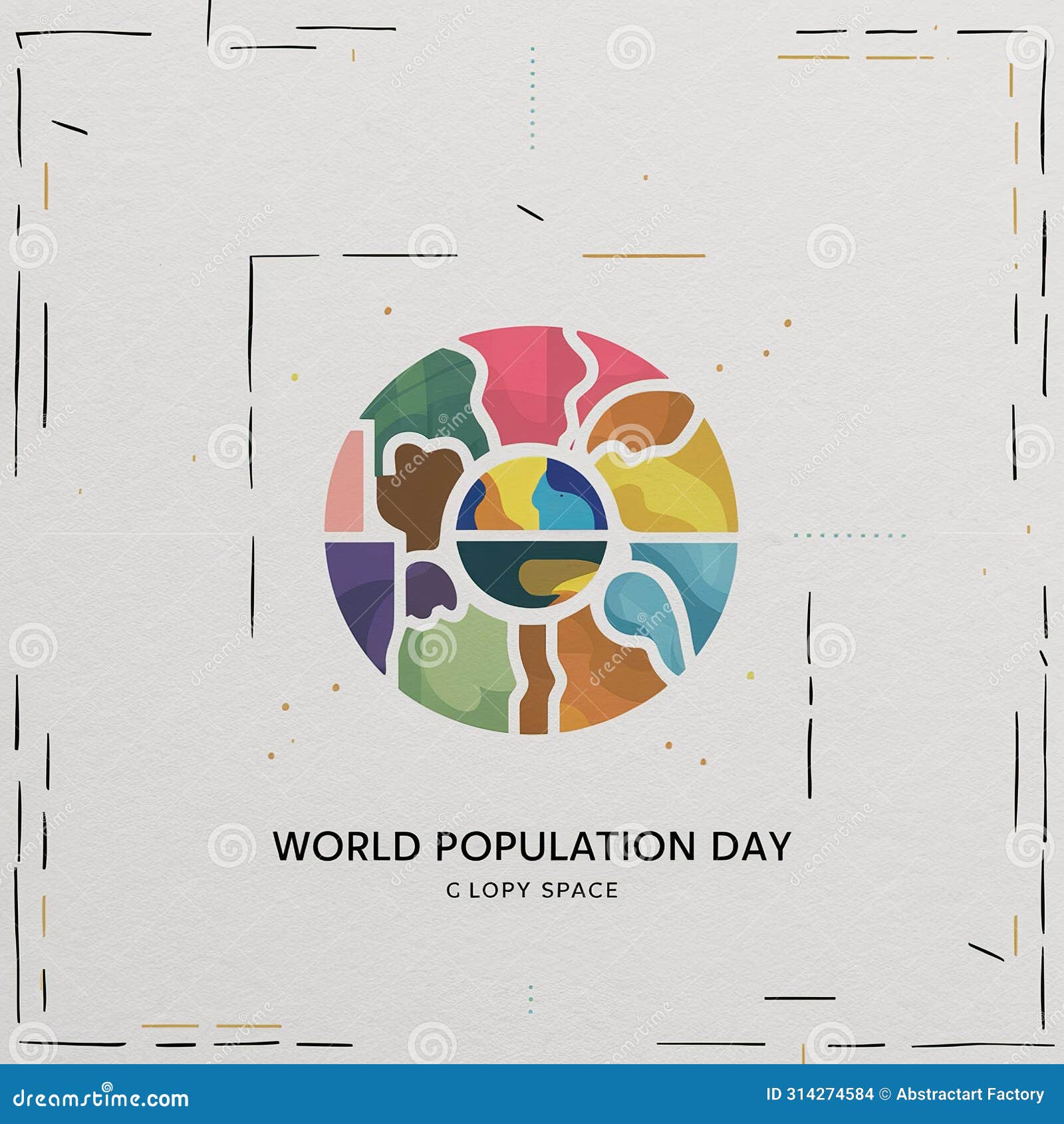 Illustration of World Population Day Concept, 11July. Explosion of ...