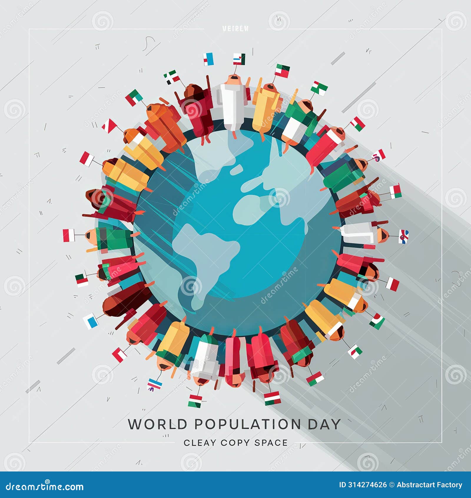 Illustration of World Population Day Concept, 11July. Explosion of ...