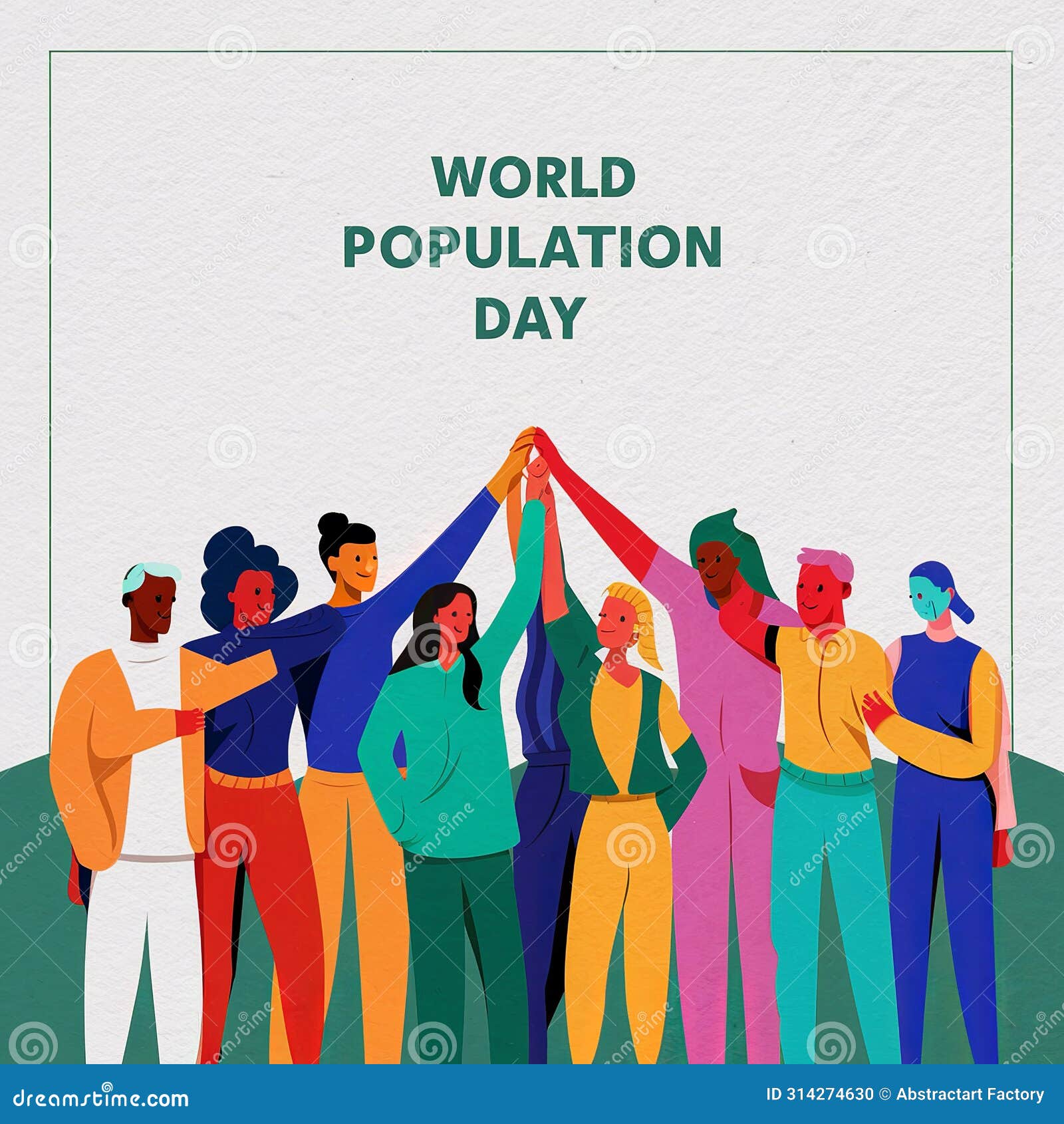 Illustration of World Population Day Concept, 11July. Explosion of ...