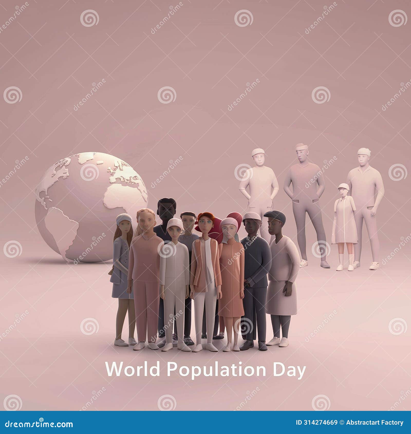 Illustration of World Population Day Concept, 11July. Explosion of ...