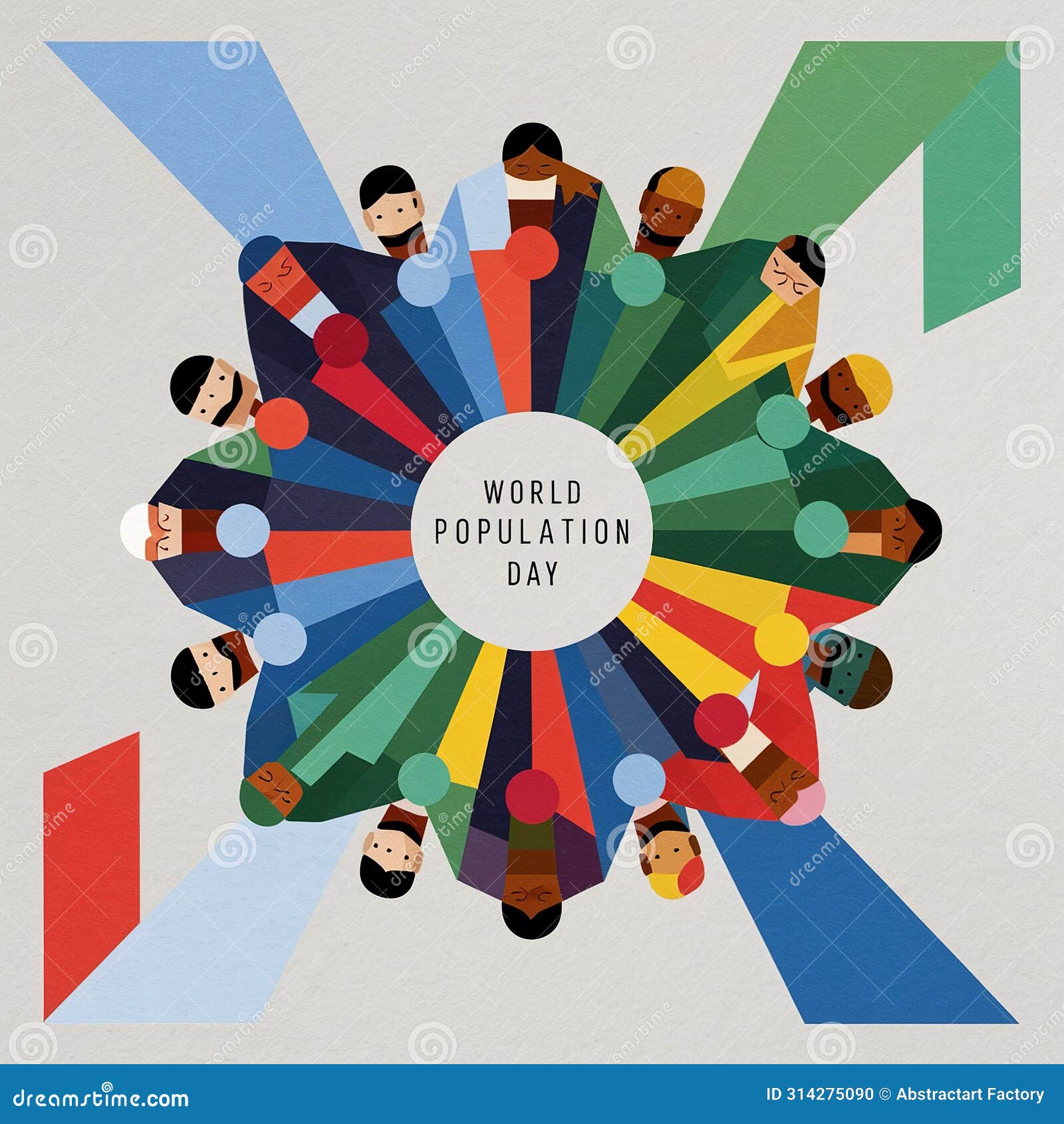 Illustration of World Population Day Concept, 11July. Explosion of ...