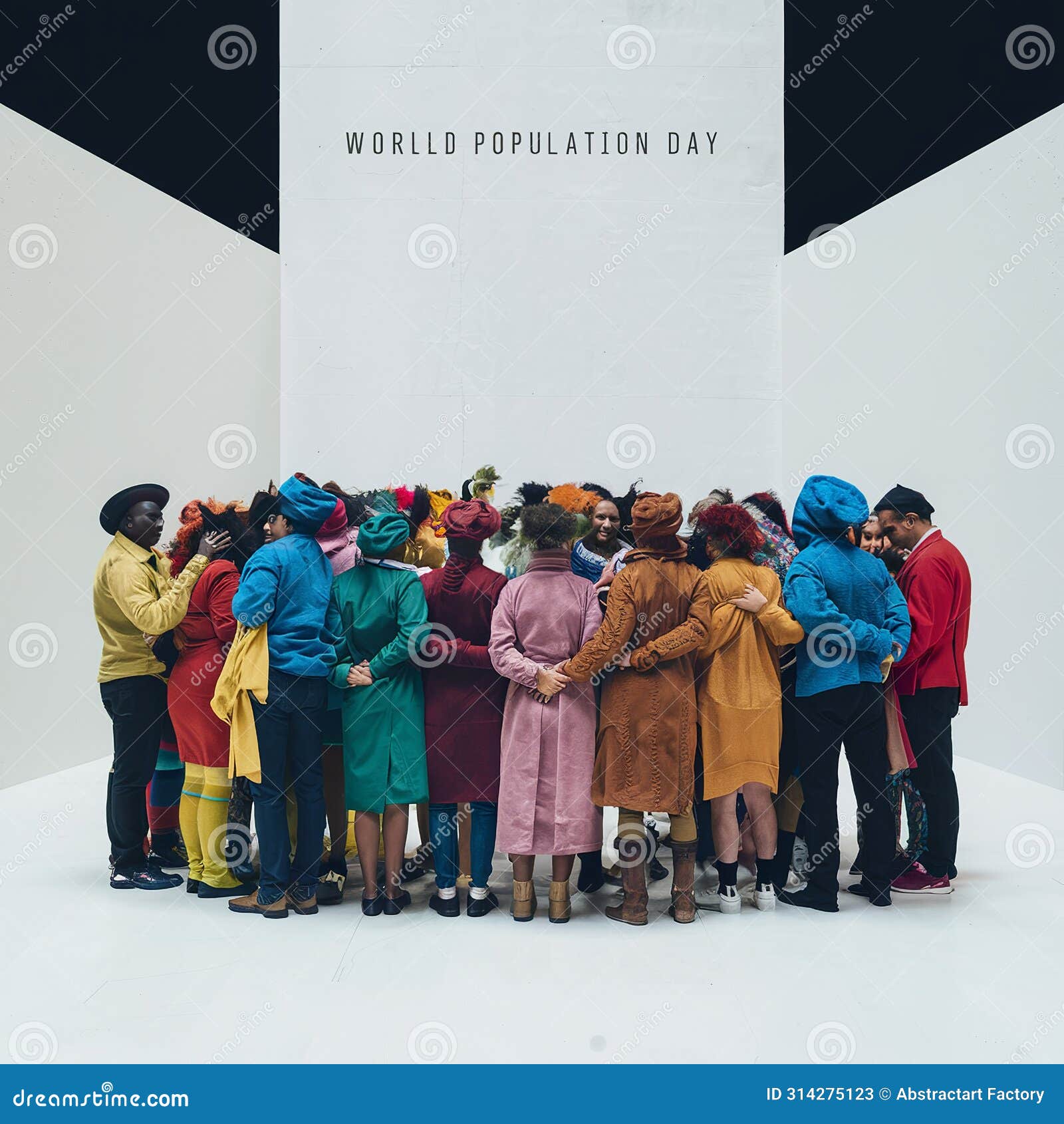 Illustration of World Population Day Concept, 11July. Explosion of ...