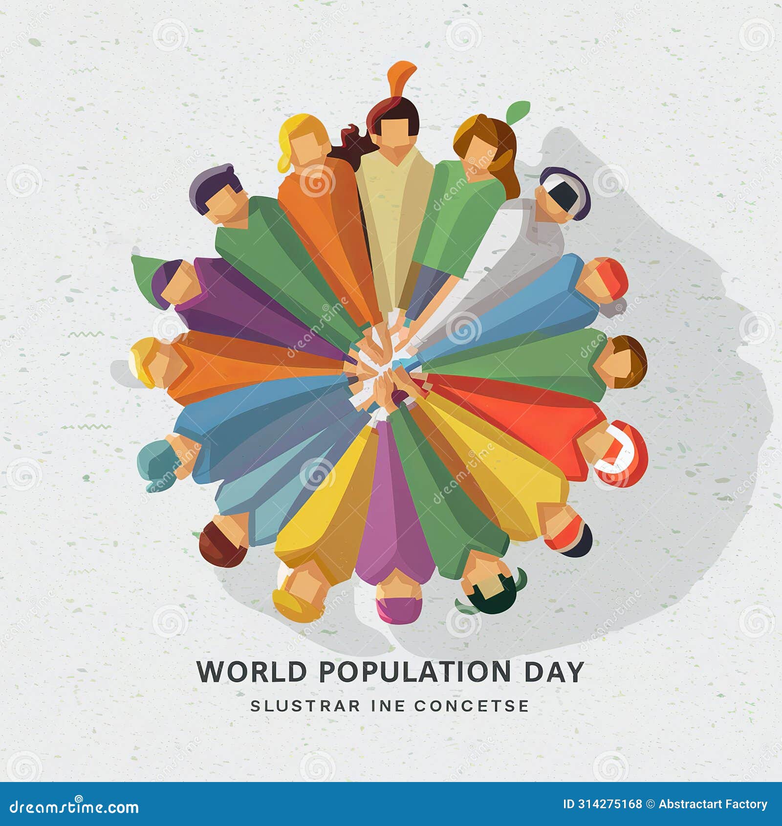 Illustration of World Population Day Concept, 11July. Explosion of ...