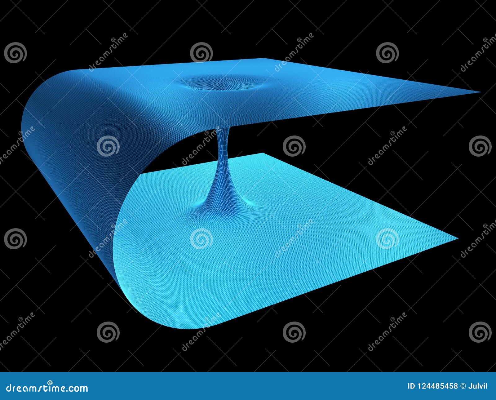 Illustration of wormhole. stock illustration. Illustration of cosmic ...