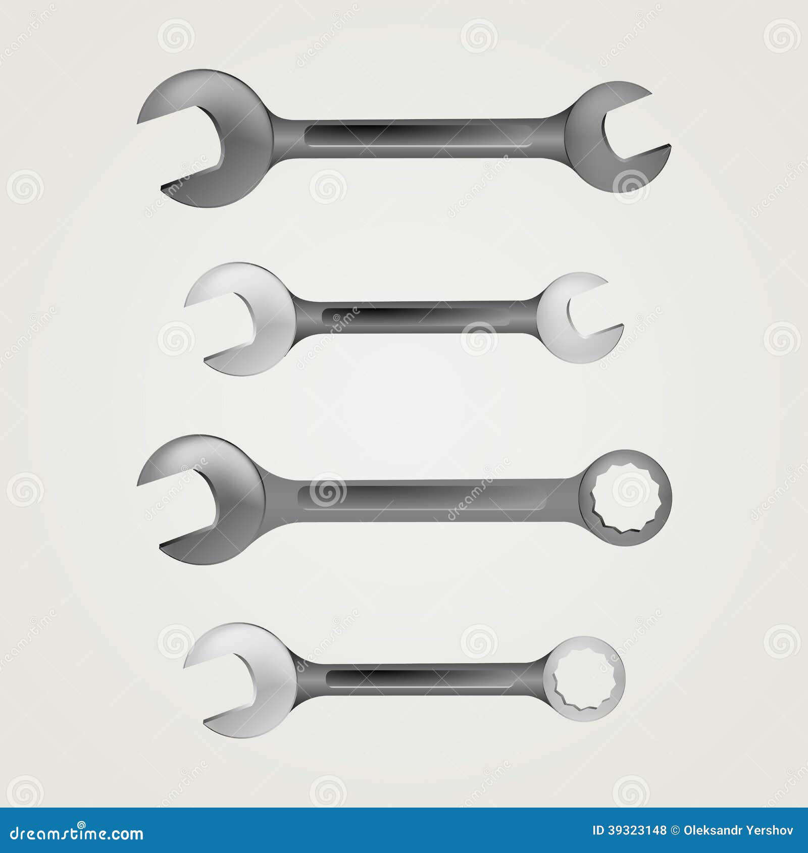 Illustration of wrenches stock vector. Illustration of mechanic - 39323148