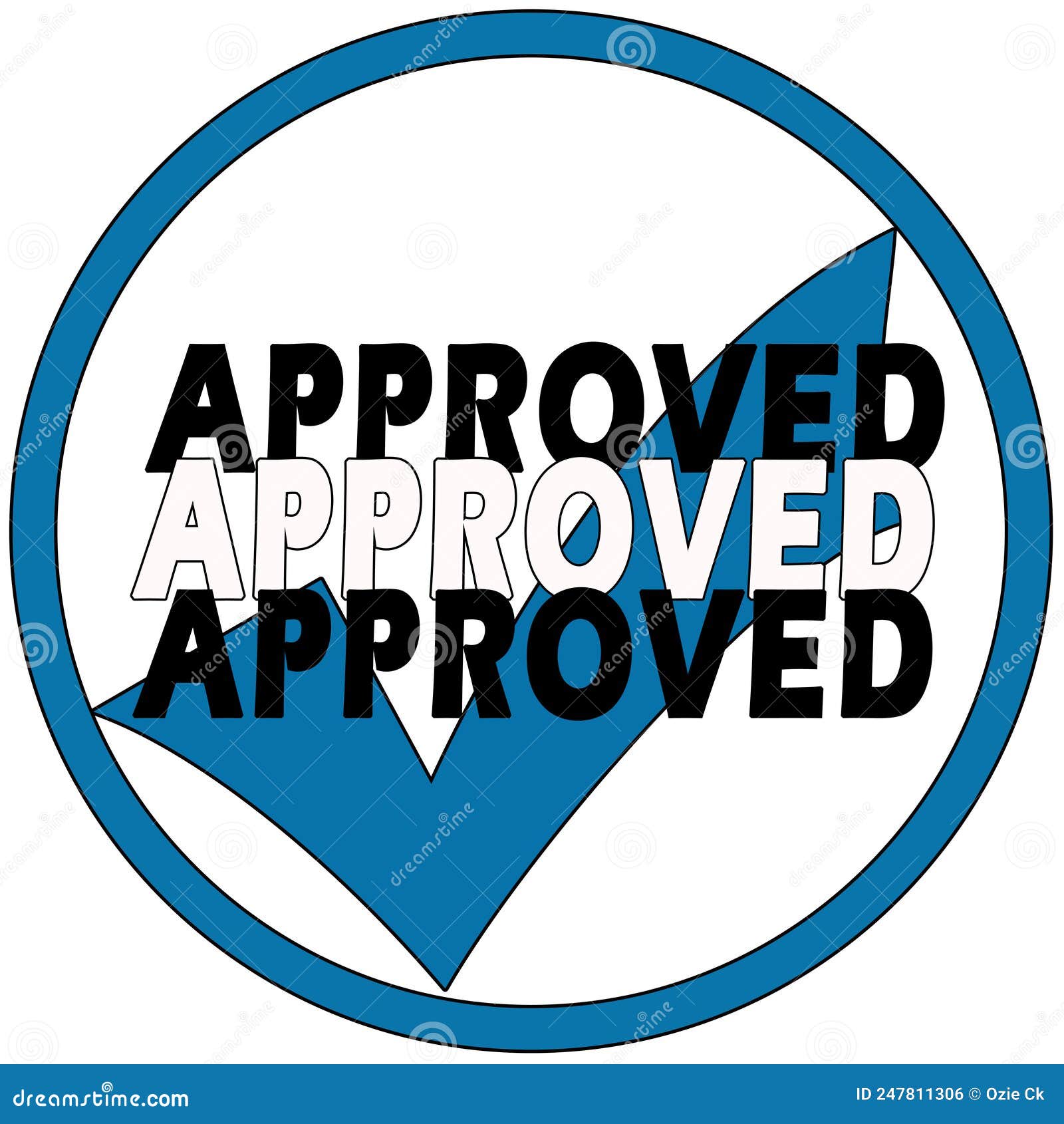 Illustration of Written Words Indicating that the Application Has Been ...