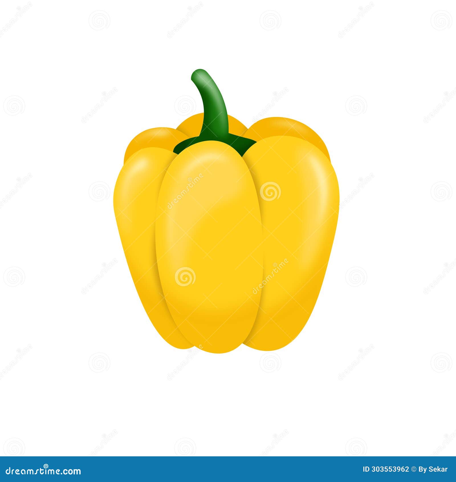 Yellow Paprica or Bell Pepper Illustration Vector Stock Vector ... Yellow Paprica or Bell Pepper Illustration Vector Stock Vector ...