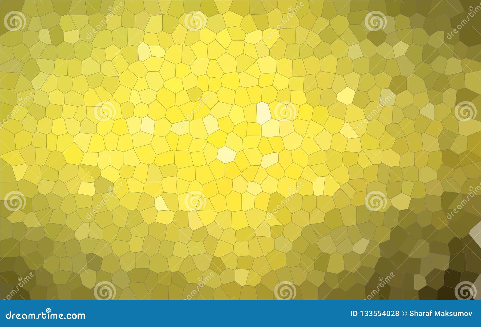 Illustration of Yellow and Black Colorful Small Hexagon Background ...