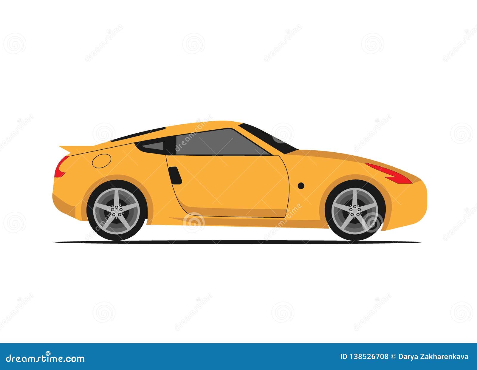 Race Car Cartoon Side View