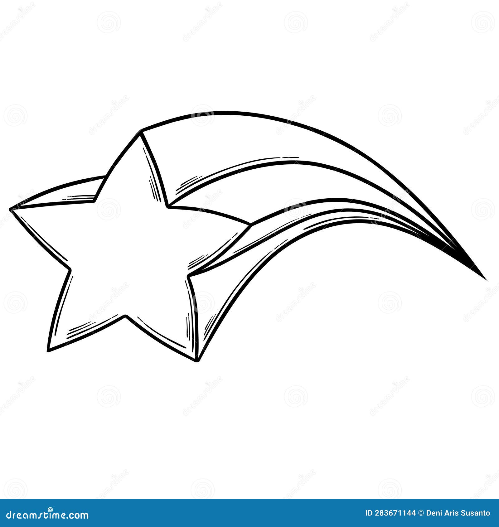 Illustration of Yellow Comet Cartoon Stock Illustration - Illustration ...