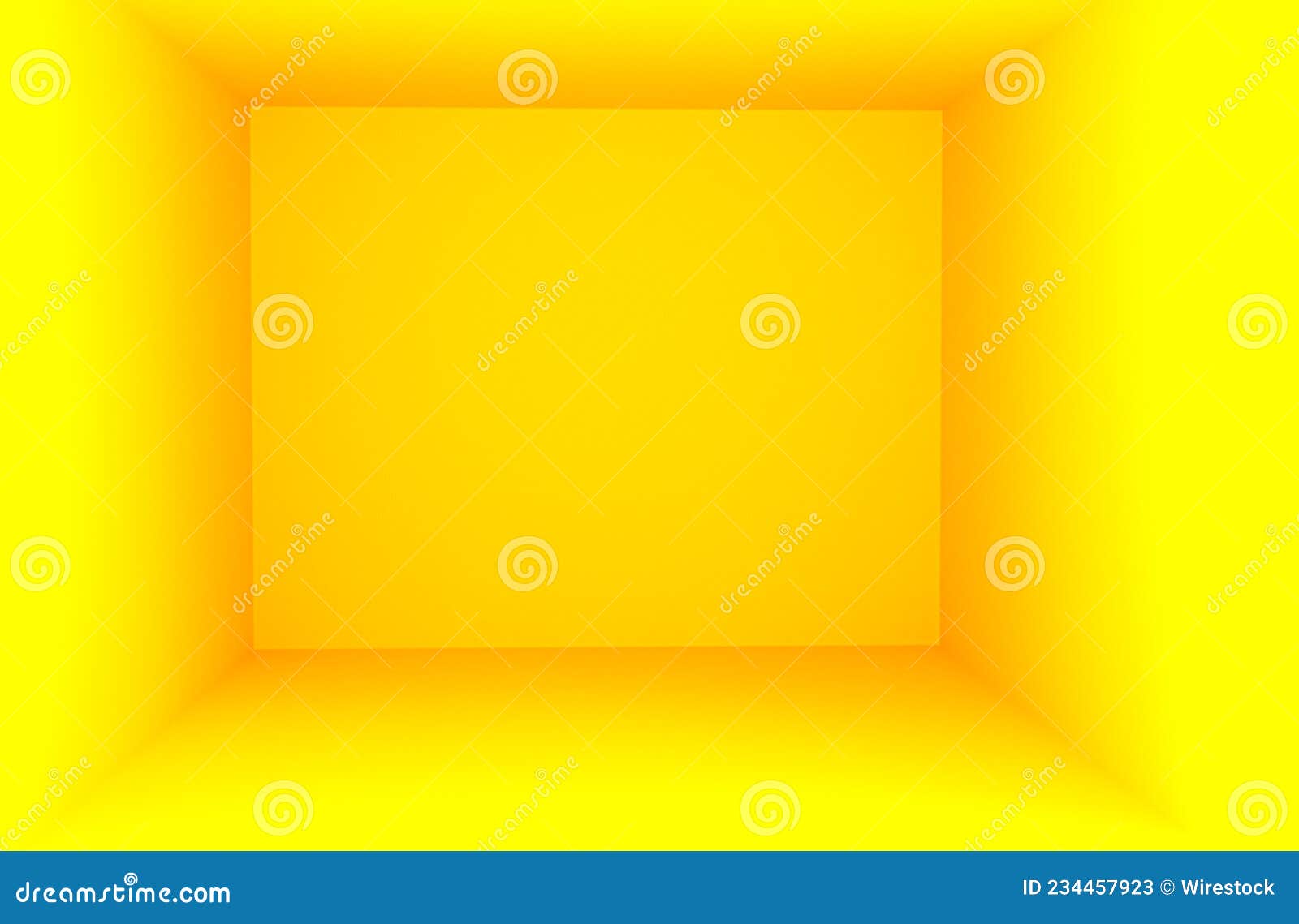 Illustration of a Yellow Cube with Walls Stock Image - Image of style ...