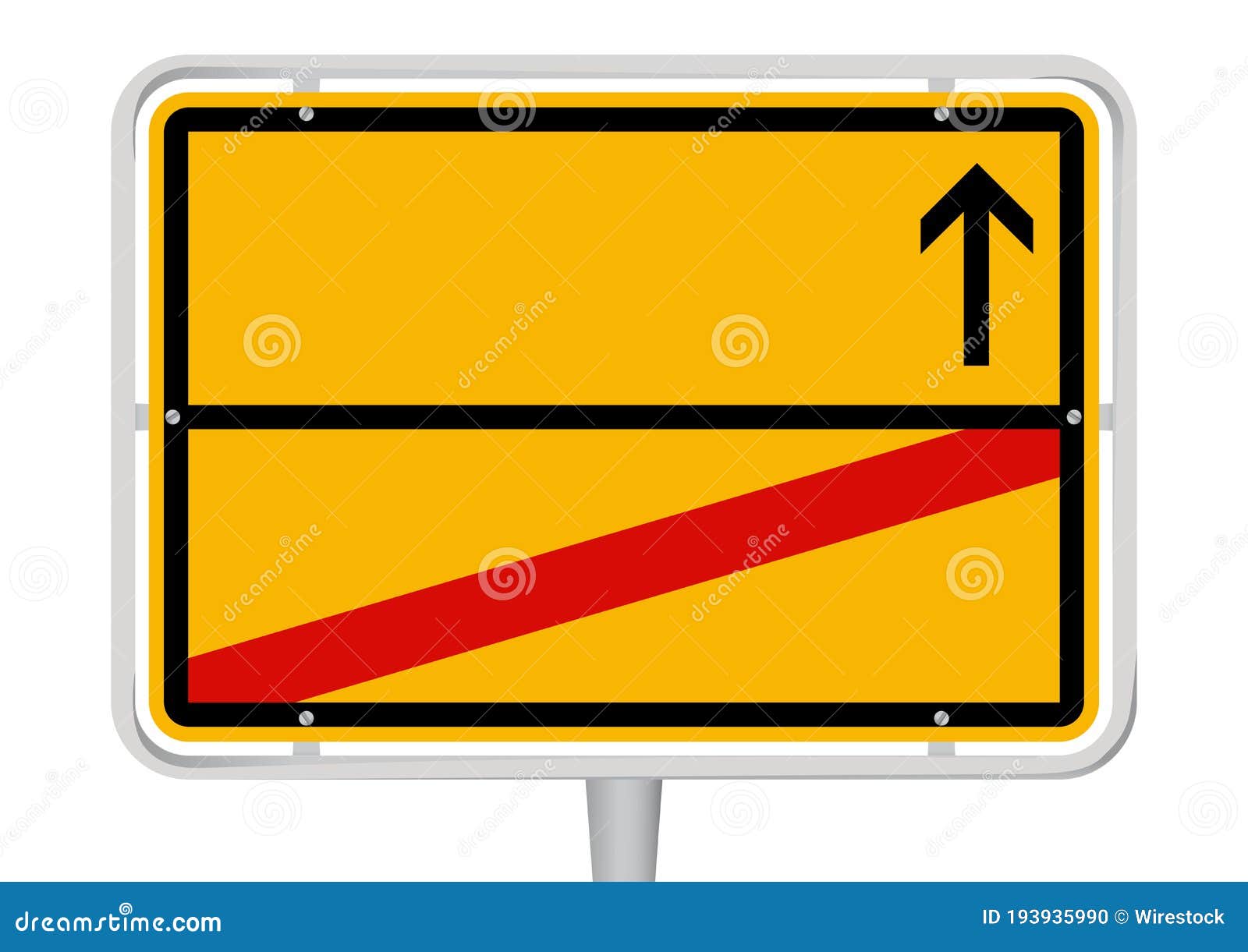 Yellow Direction Sign Cartoon Vector | CartoonDealer.com #17630305