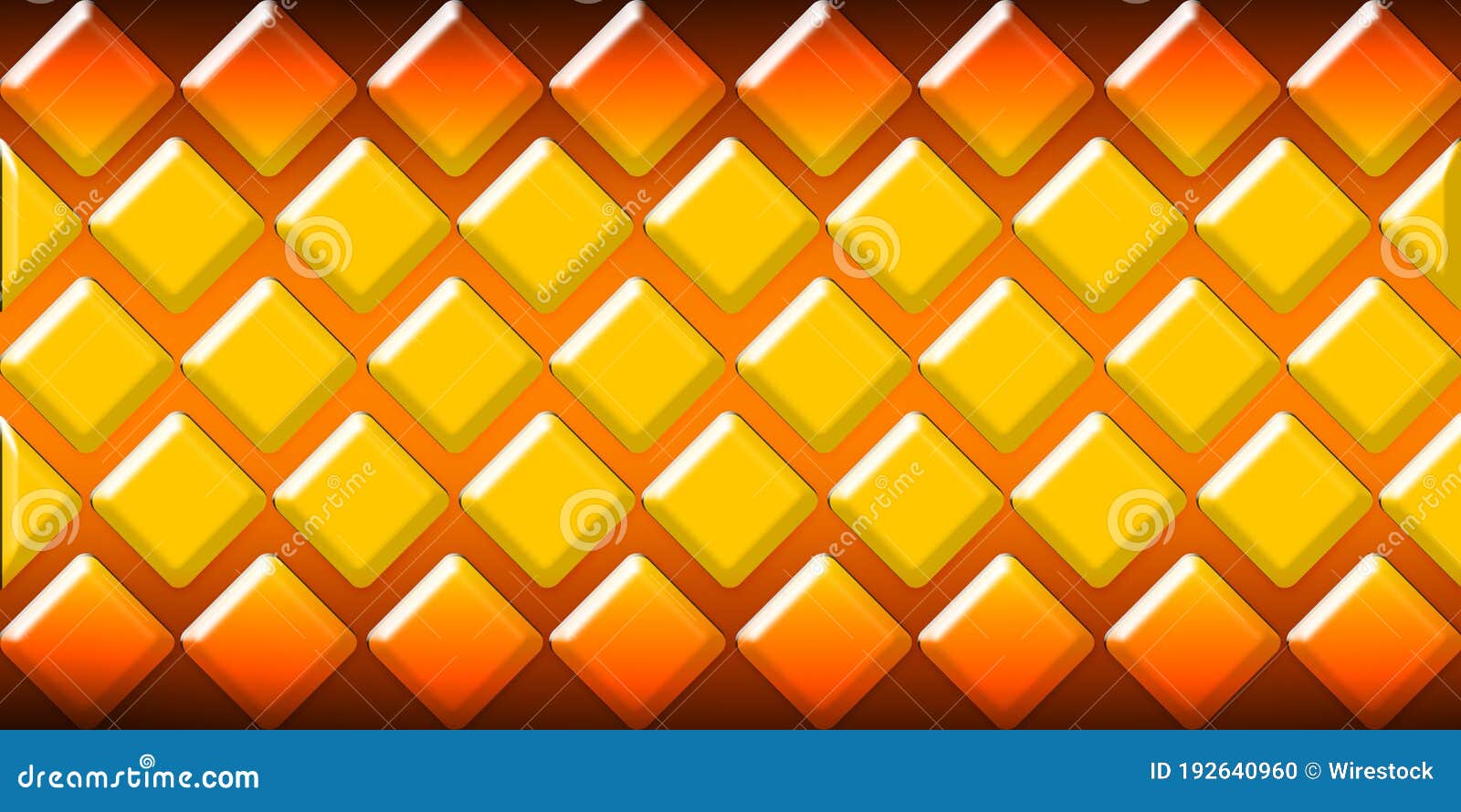 Illustration of a Yellow and Orange Square Shape Pattern - Perfect for ...