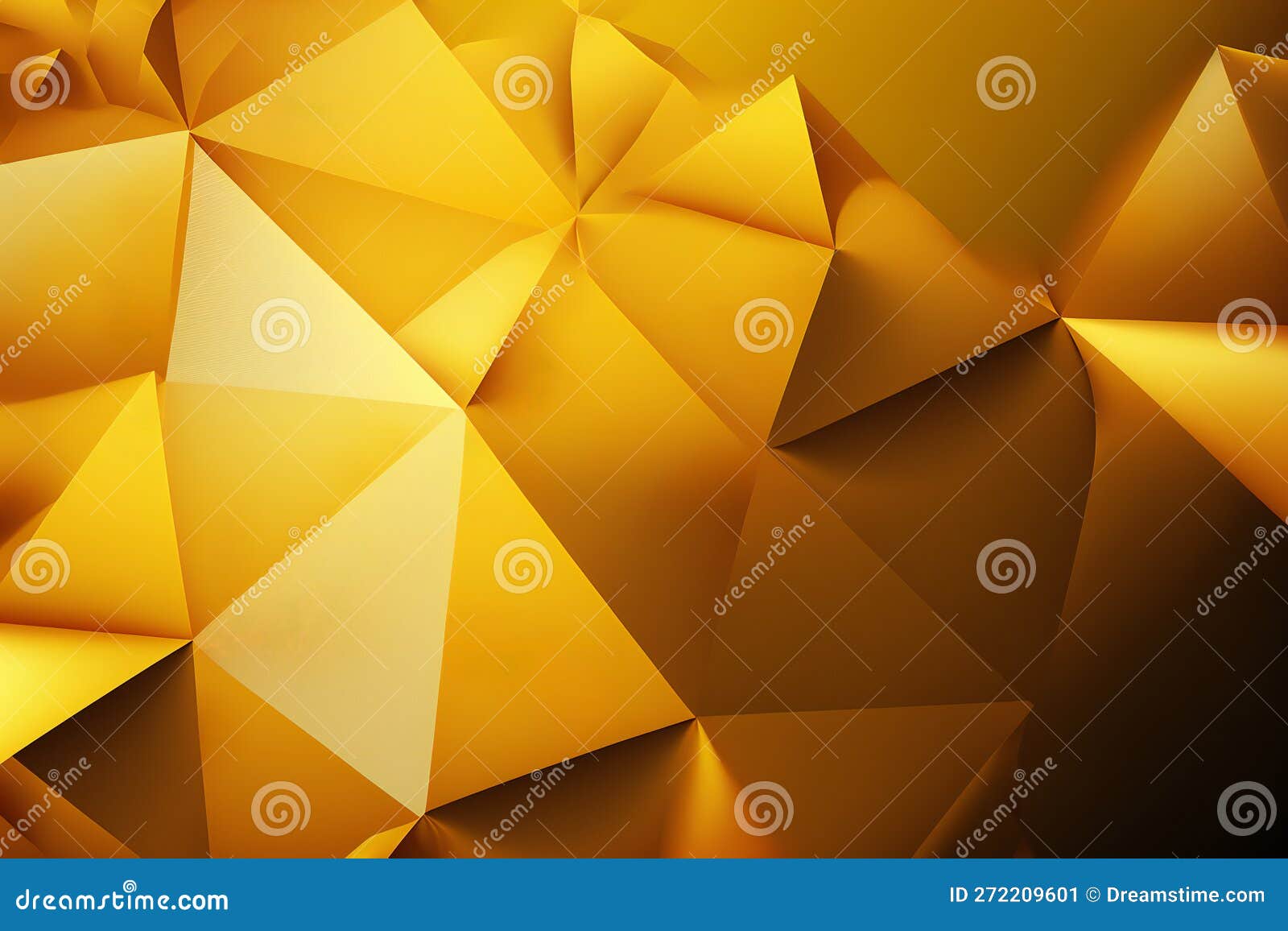 Yellow Polygon Texture, Creative Digital Illustration, Abstract ...