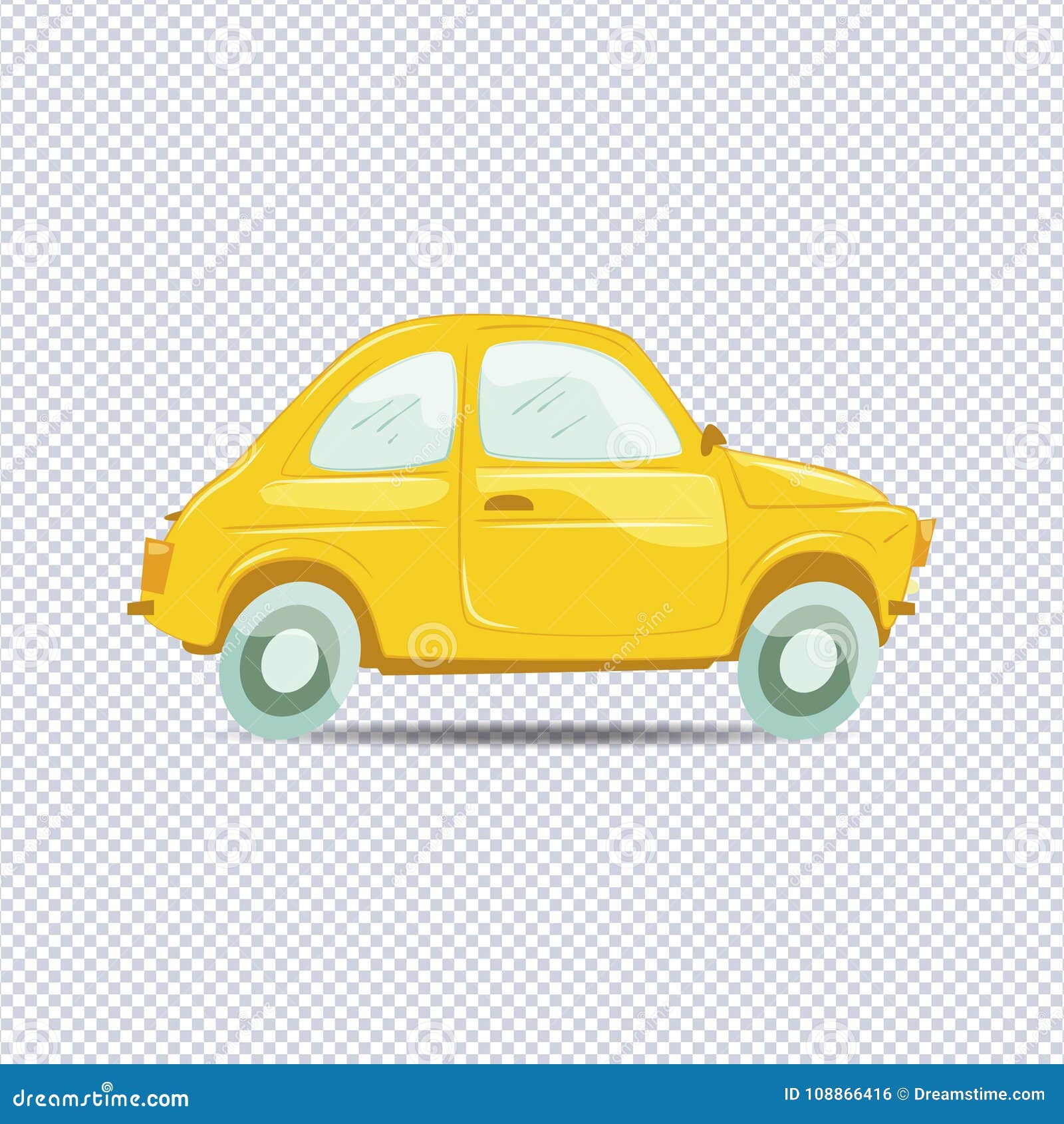 Car stock vector. Illustration of blank, flat, color - 108866416