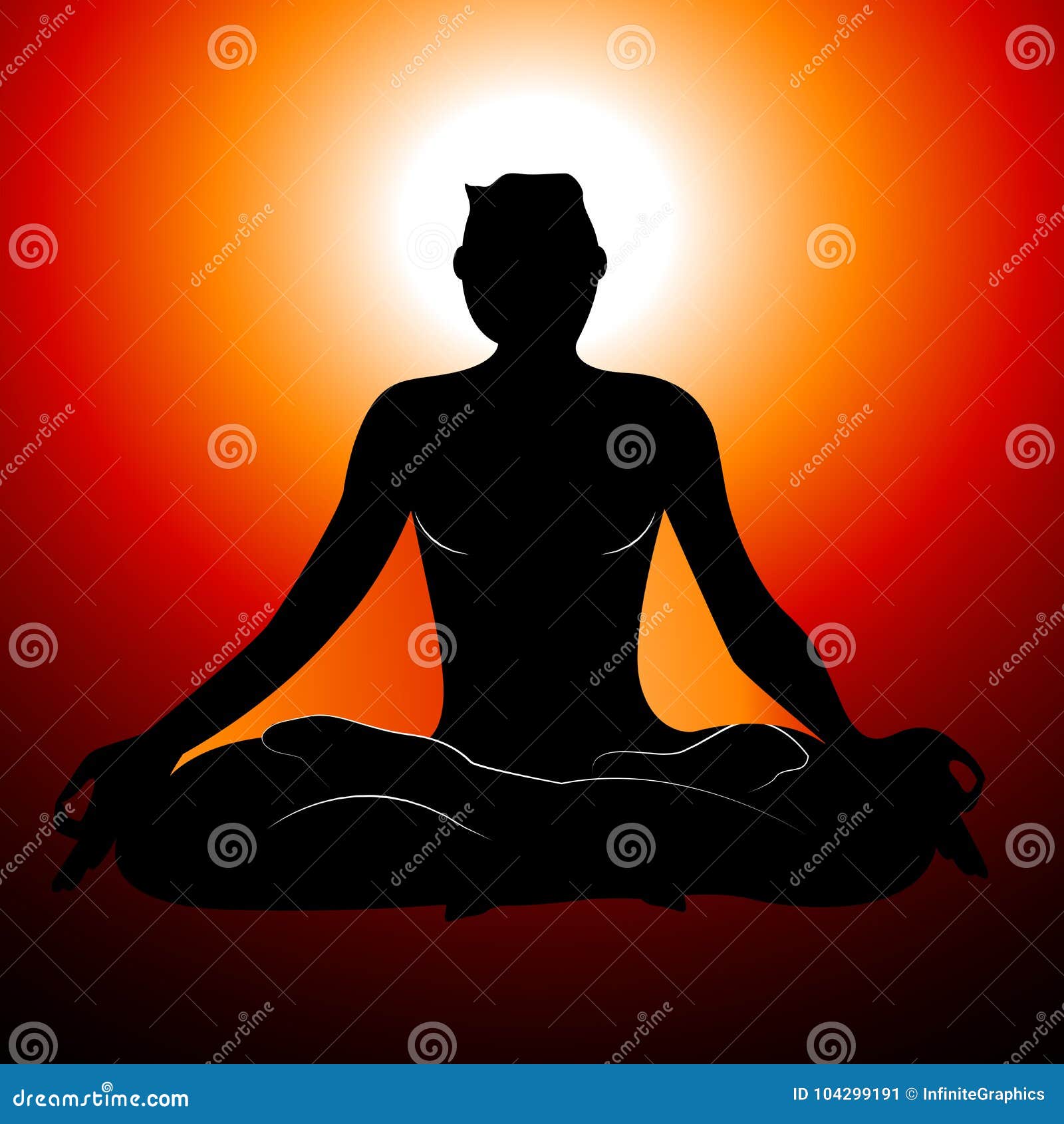 Illustration of Yoga Posture Background Stock Vector - Illustration of ...