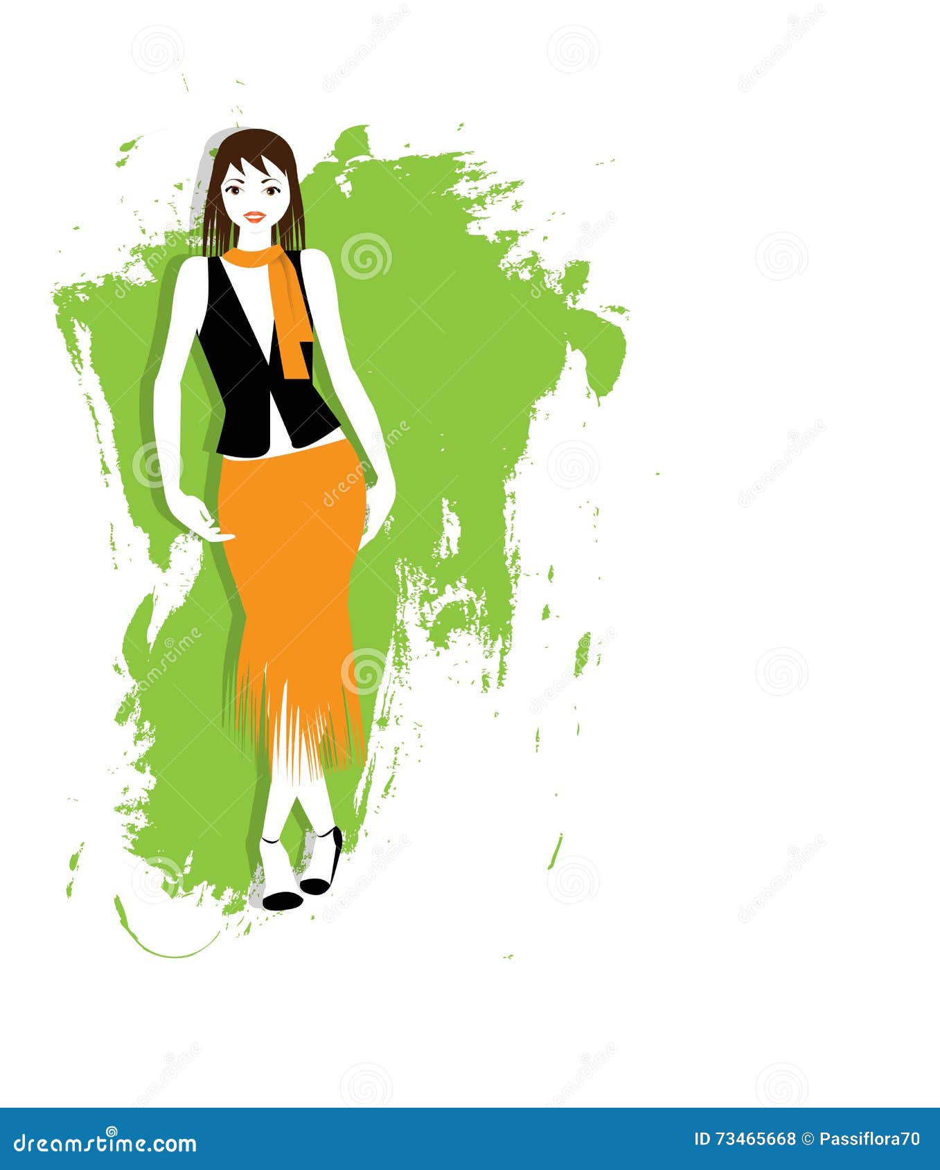 Illustration of Young Woman Stock Vector - Illustration of young, girl ...
