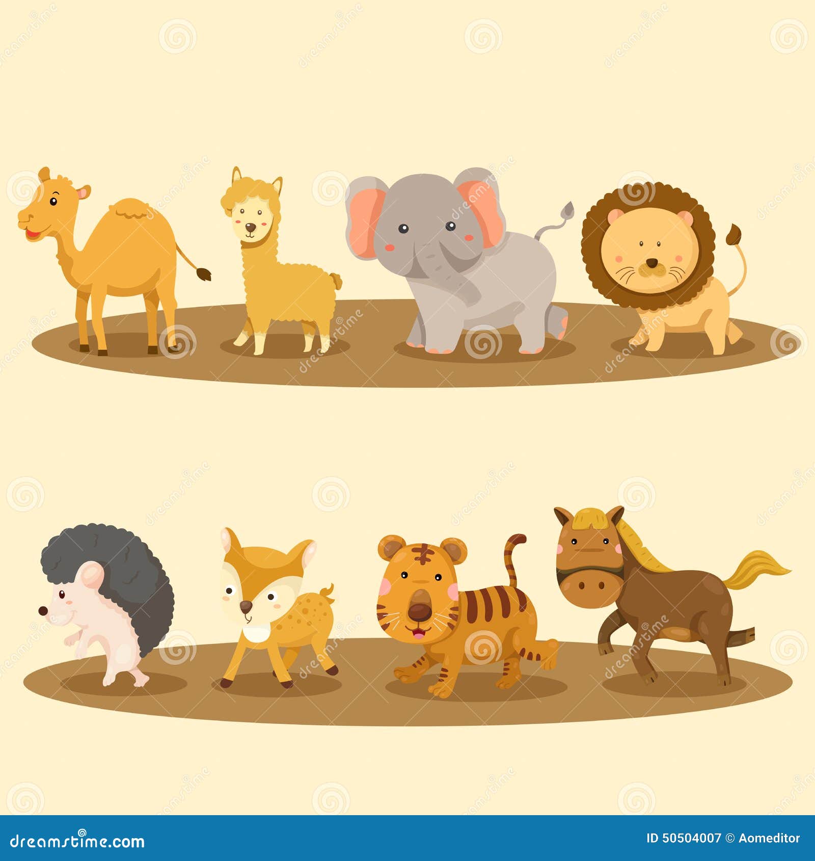Illustration of Zoo Animals Stock Vector - Illustration of seaport ...