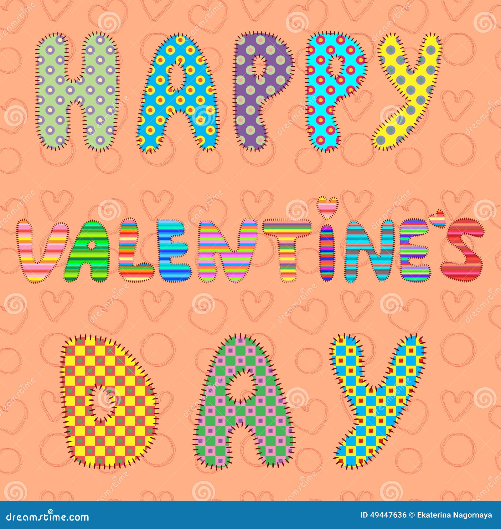 Illustrationkort Av Valentin Dag Extra Format EPS 8 Vektor ...