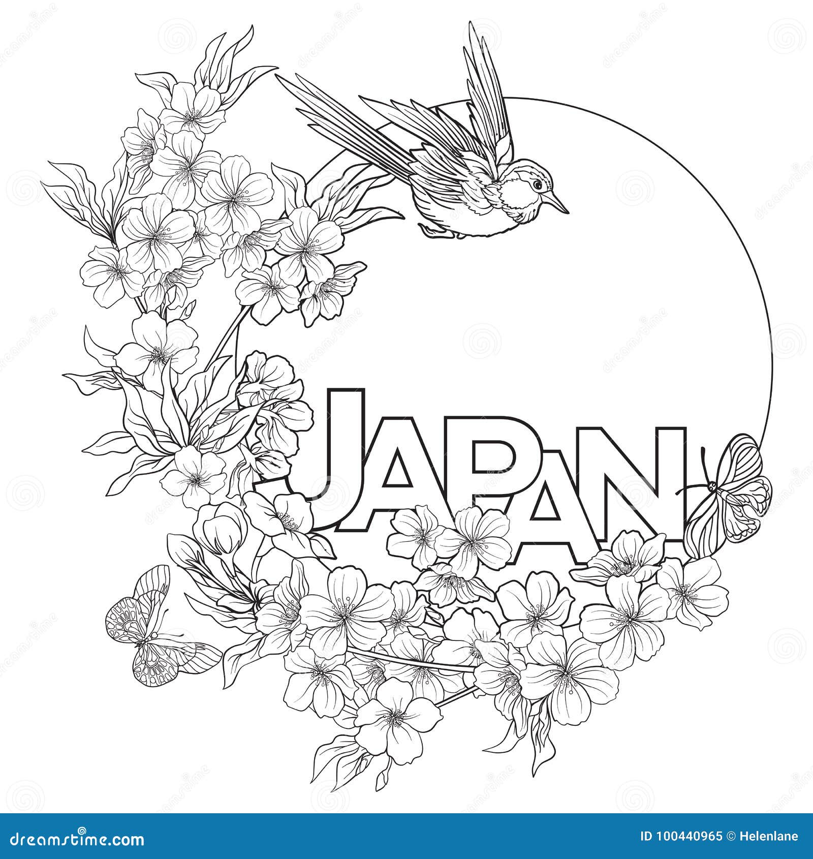 Illustrations Avec La Fleur Japonaise Sakura Illustration de Vecteur ... Illustrations Avec La Fleur Japonaise Sakura Illustration de Vecteur ...